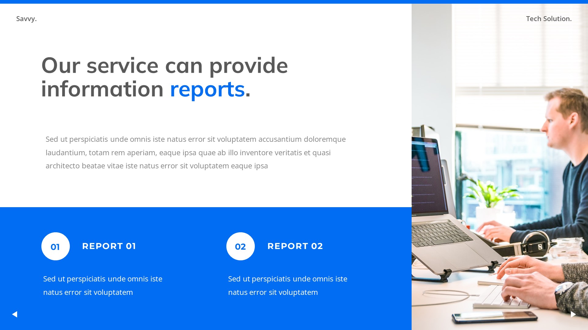 Savvy tech solution - PowerPoint template, Presentation Templates ...