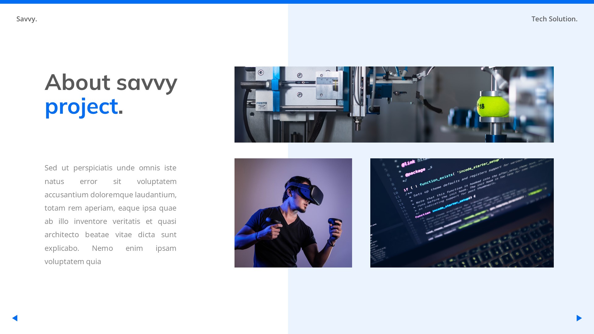 Savvy tech solution - PowerPoint template, Presentation Templates ...