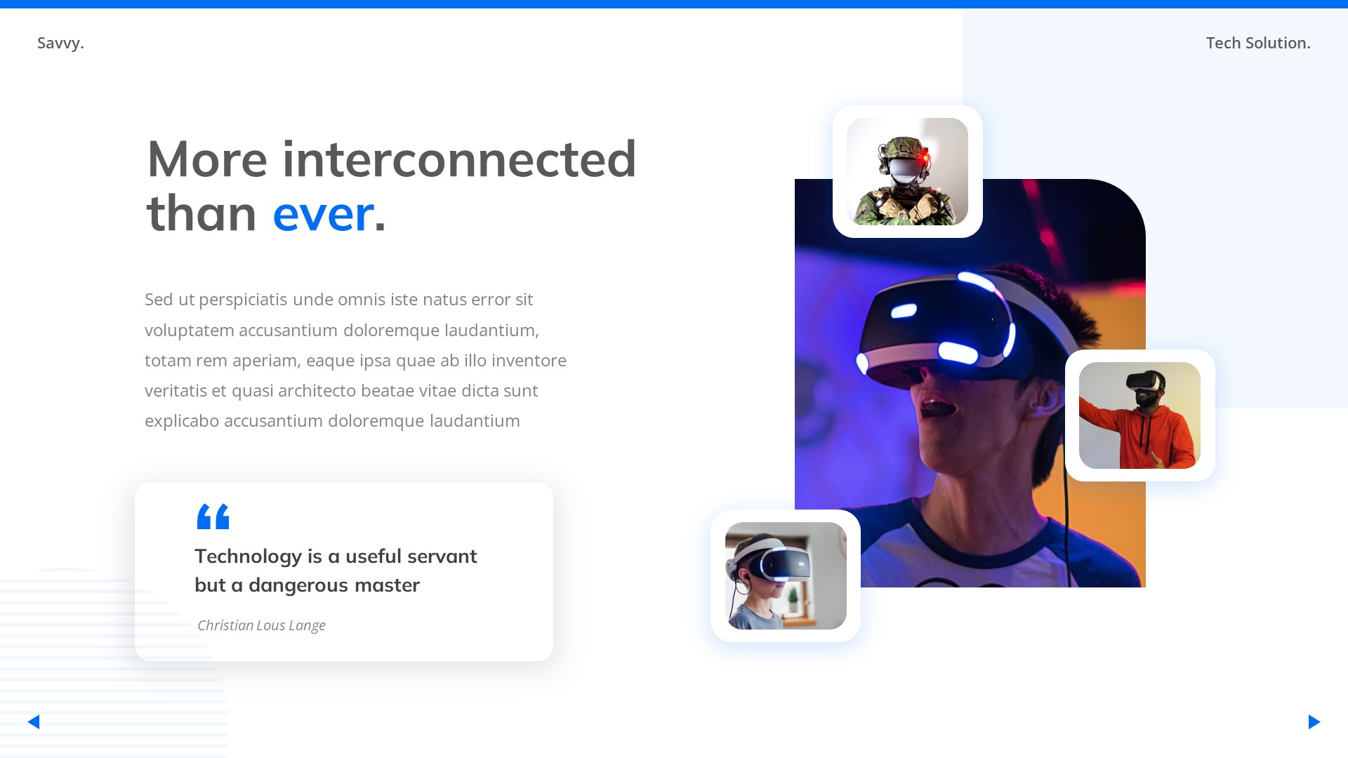 Savvy tech solution - PowerPoint template, Presentation Templates ...