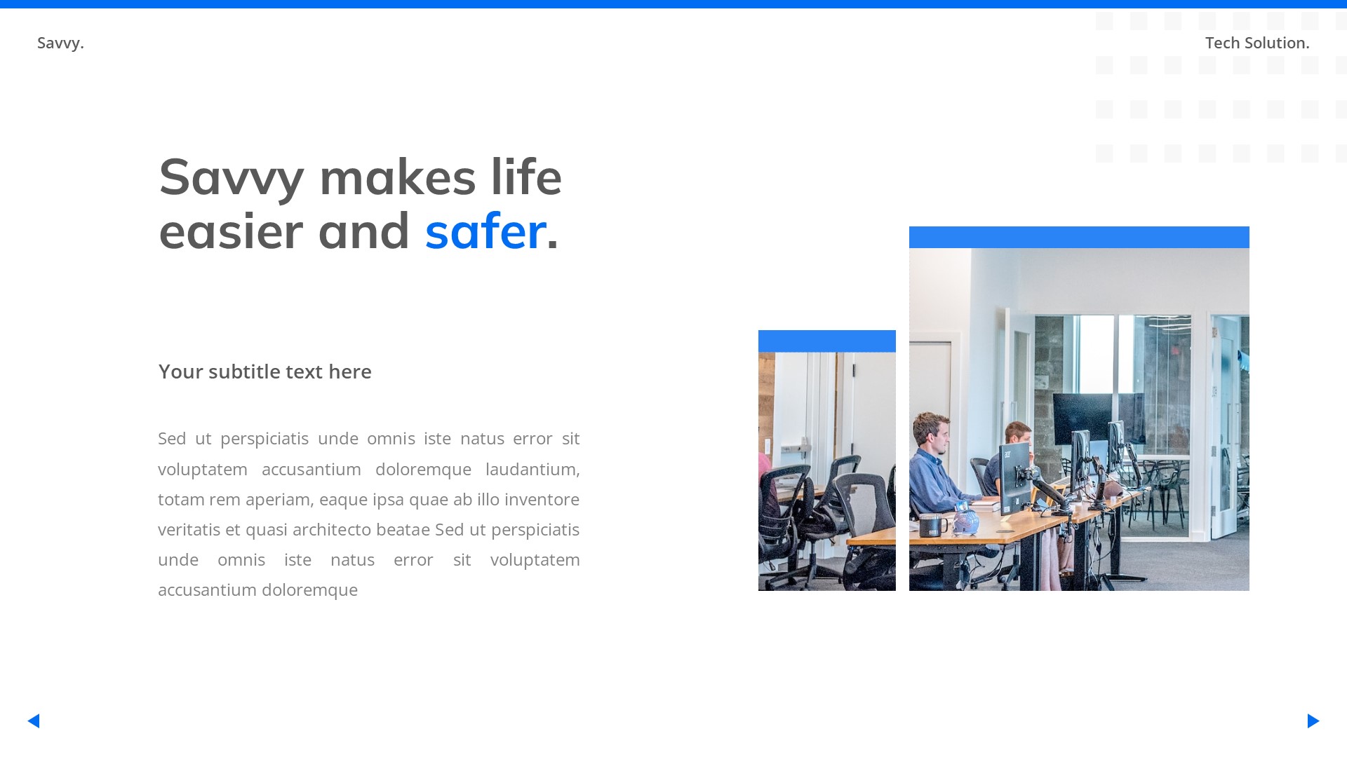 Savvy tech solution - PowerPoint template, Presentation Templates ...