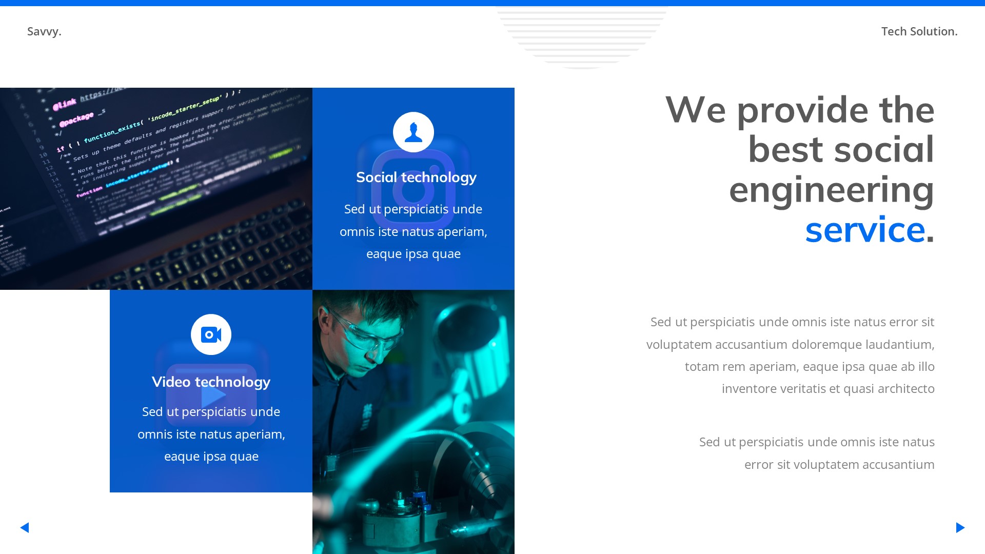 Savvy tech solution - Google Slides template, Presentation Templates