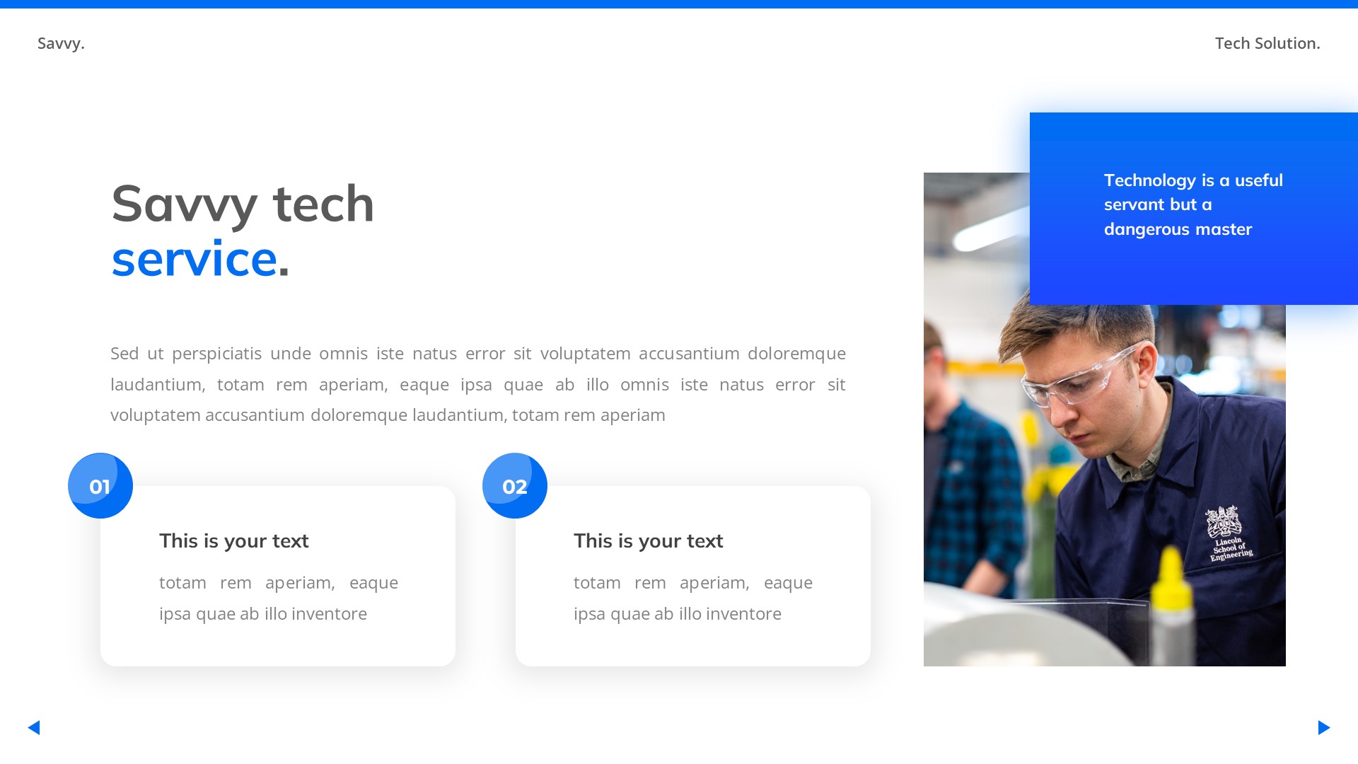 Savvy tech solution - Google Slides template, Presentation Templates