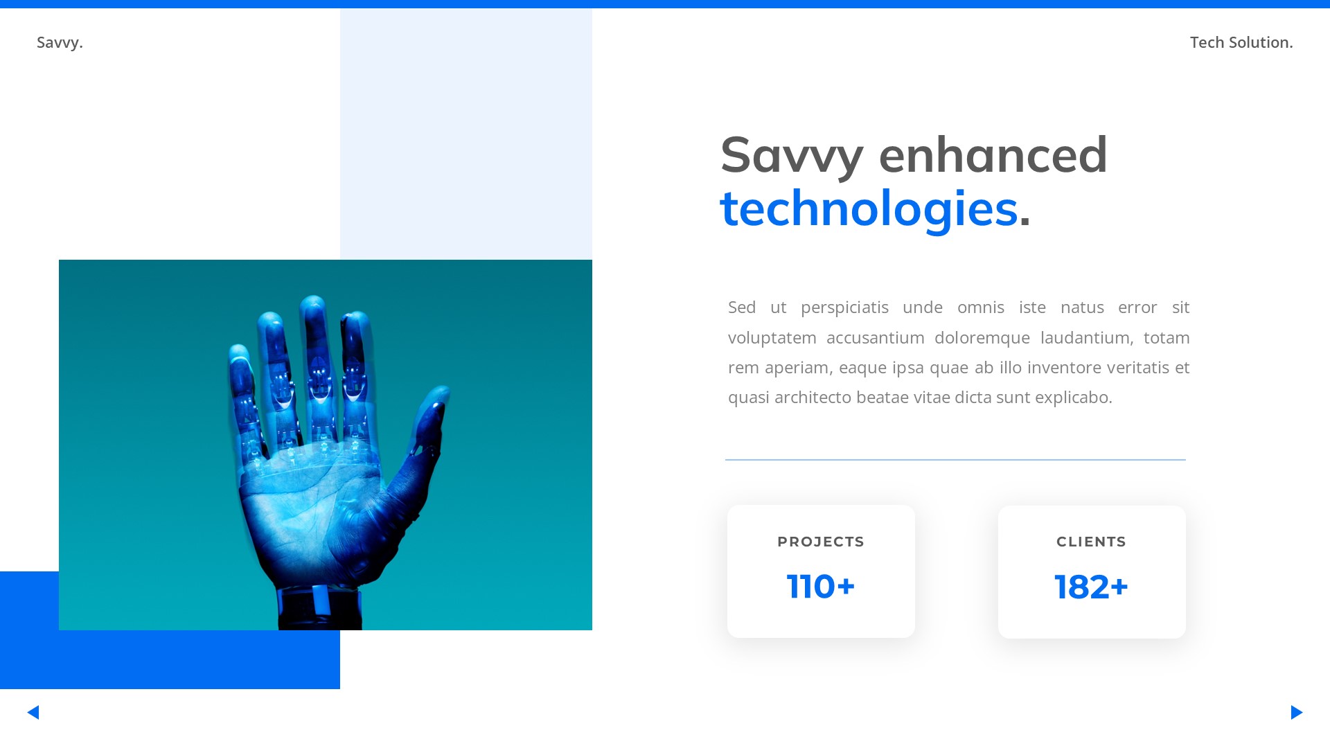 Savvy tech solution - Google Slides template, Presentation Templates