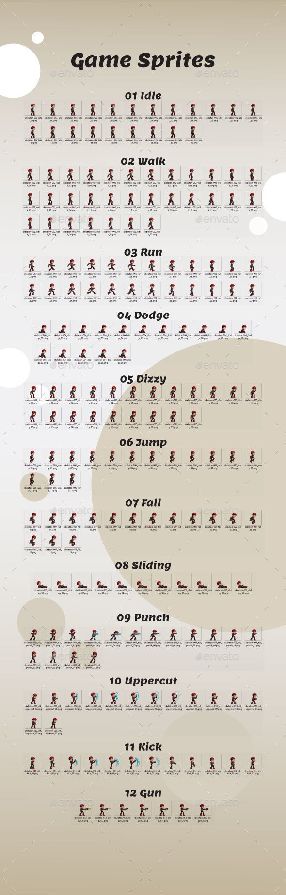 Fighter Boy - Multi Action 2D Sprites, Game Assets | GraphicRiver