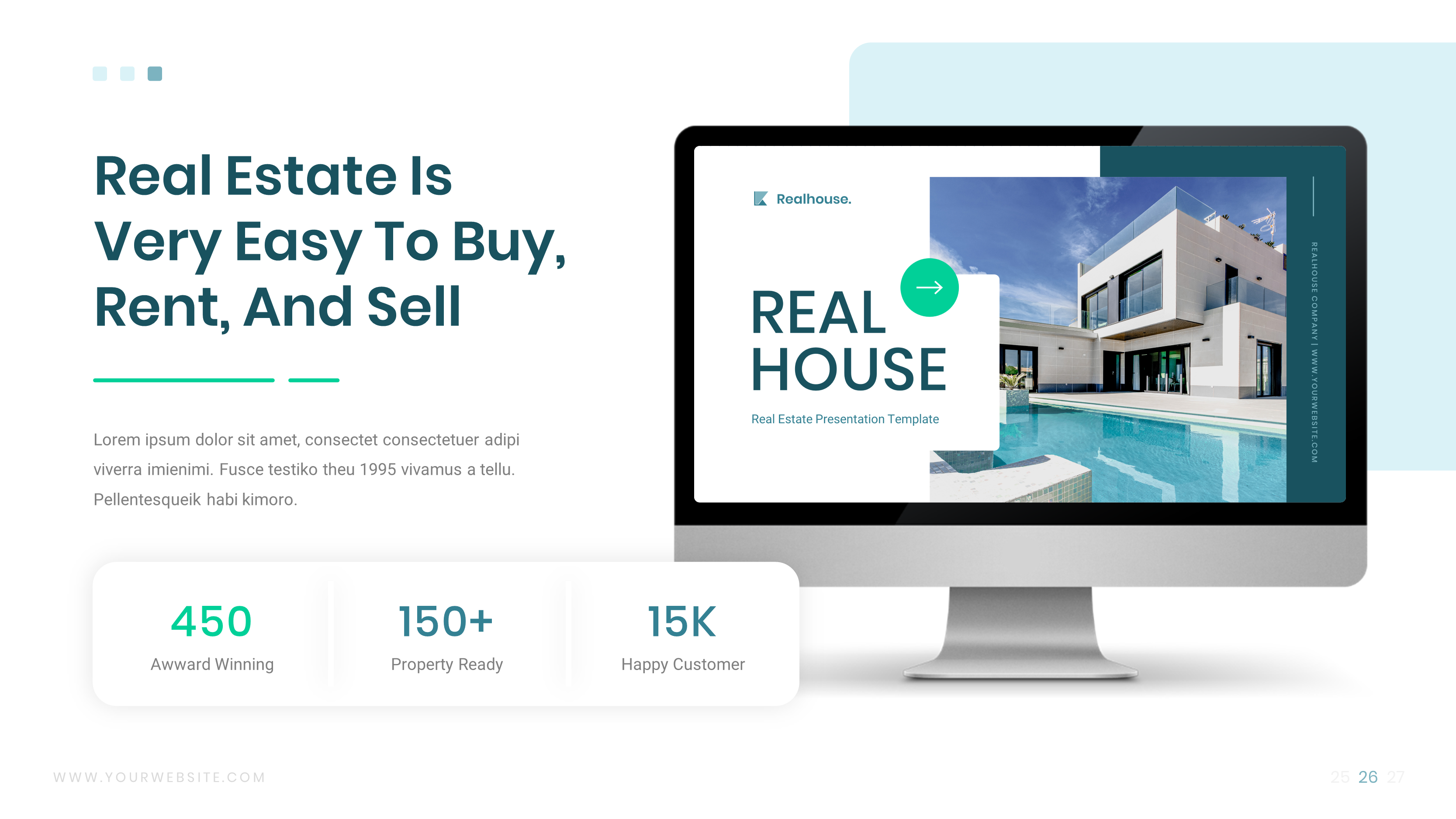 Realhouse - Real Estate PowerPoint Template, Presentation Templates