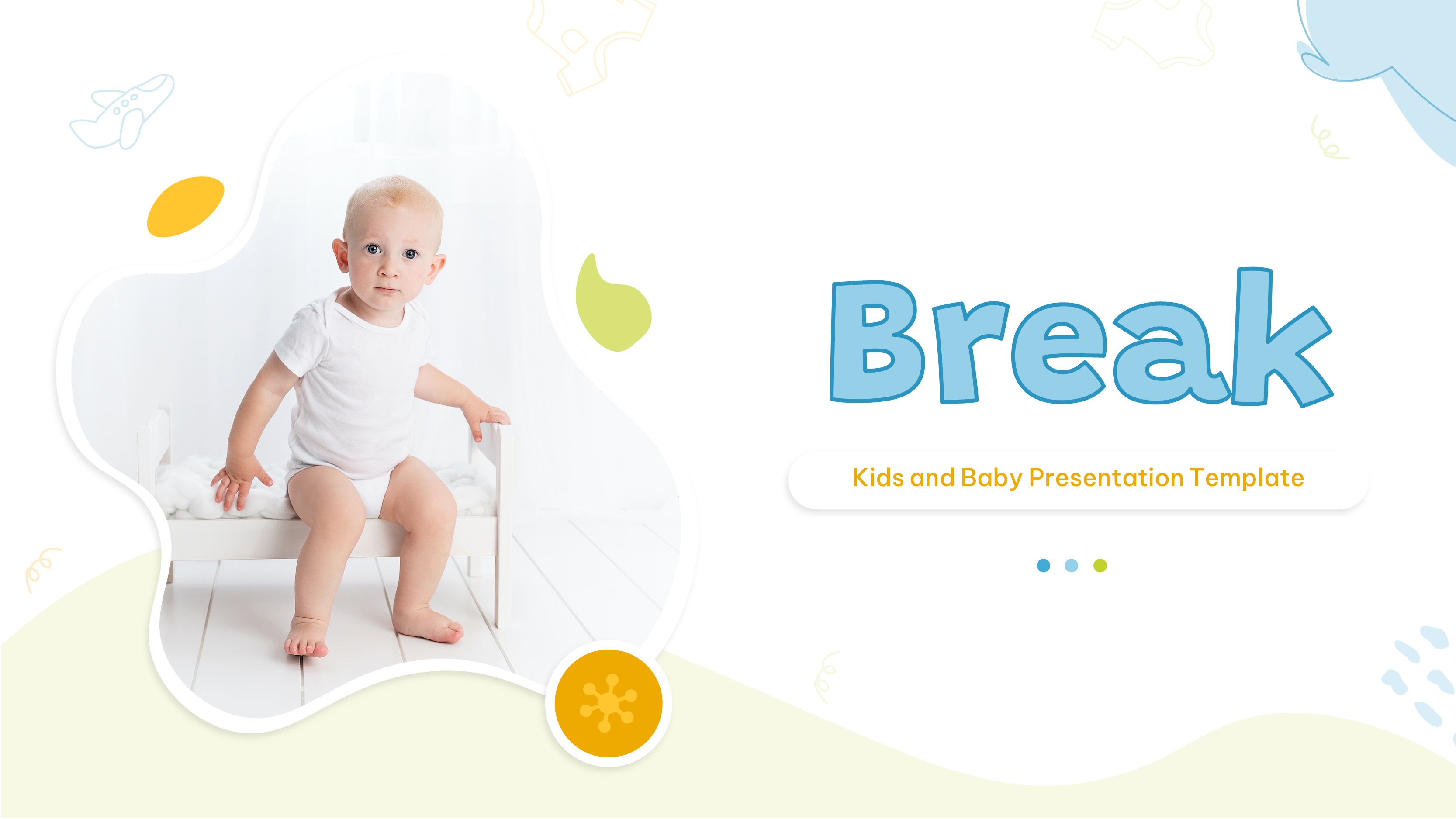 Childish - Kids and Baby PowerPoint Template, Presentation Templates