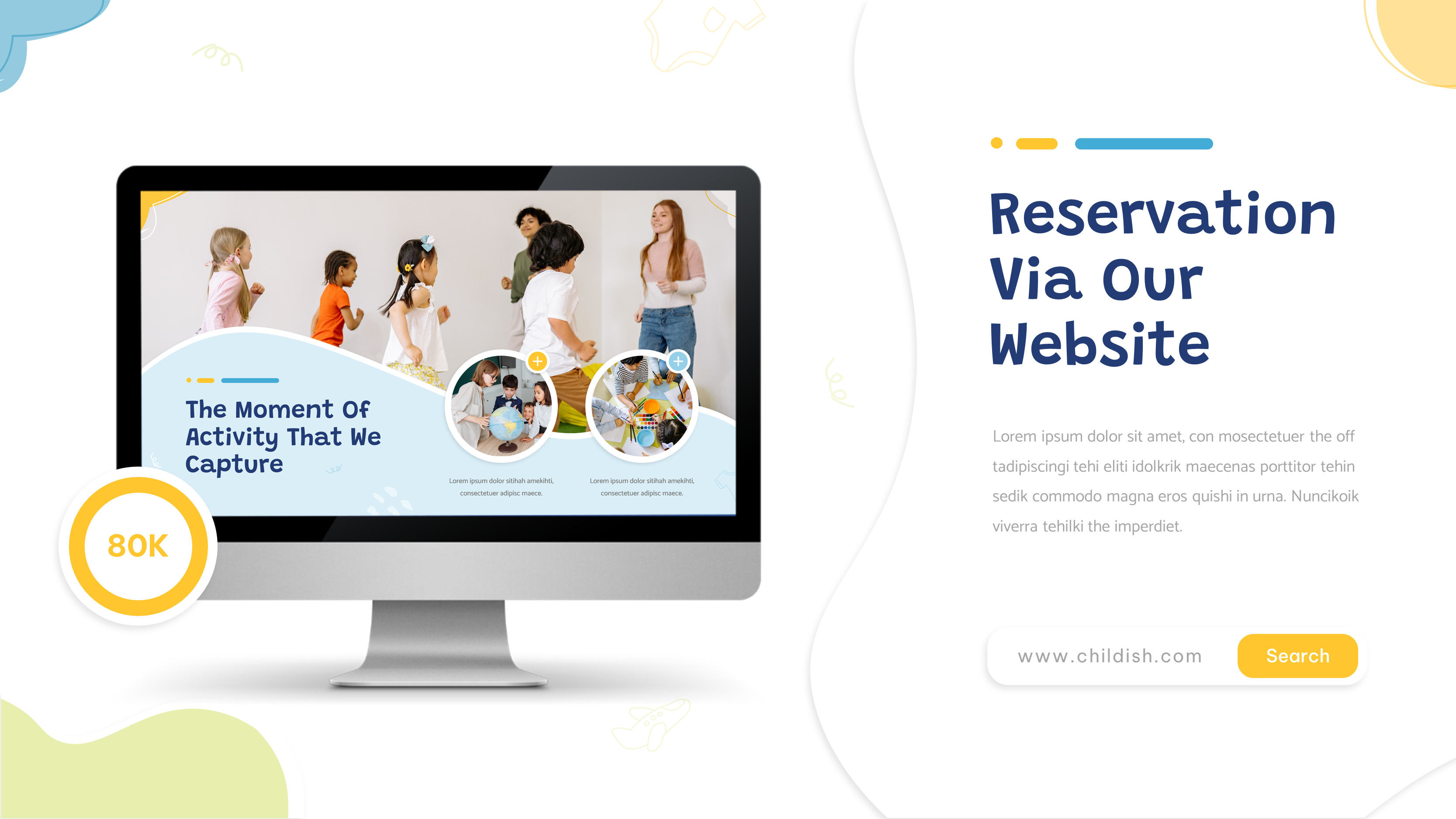 Childish - Kids and Baby PowerPoint Template, Presentation Templates