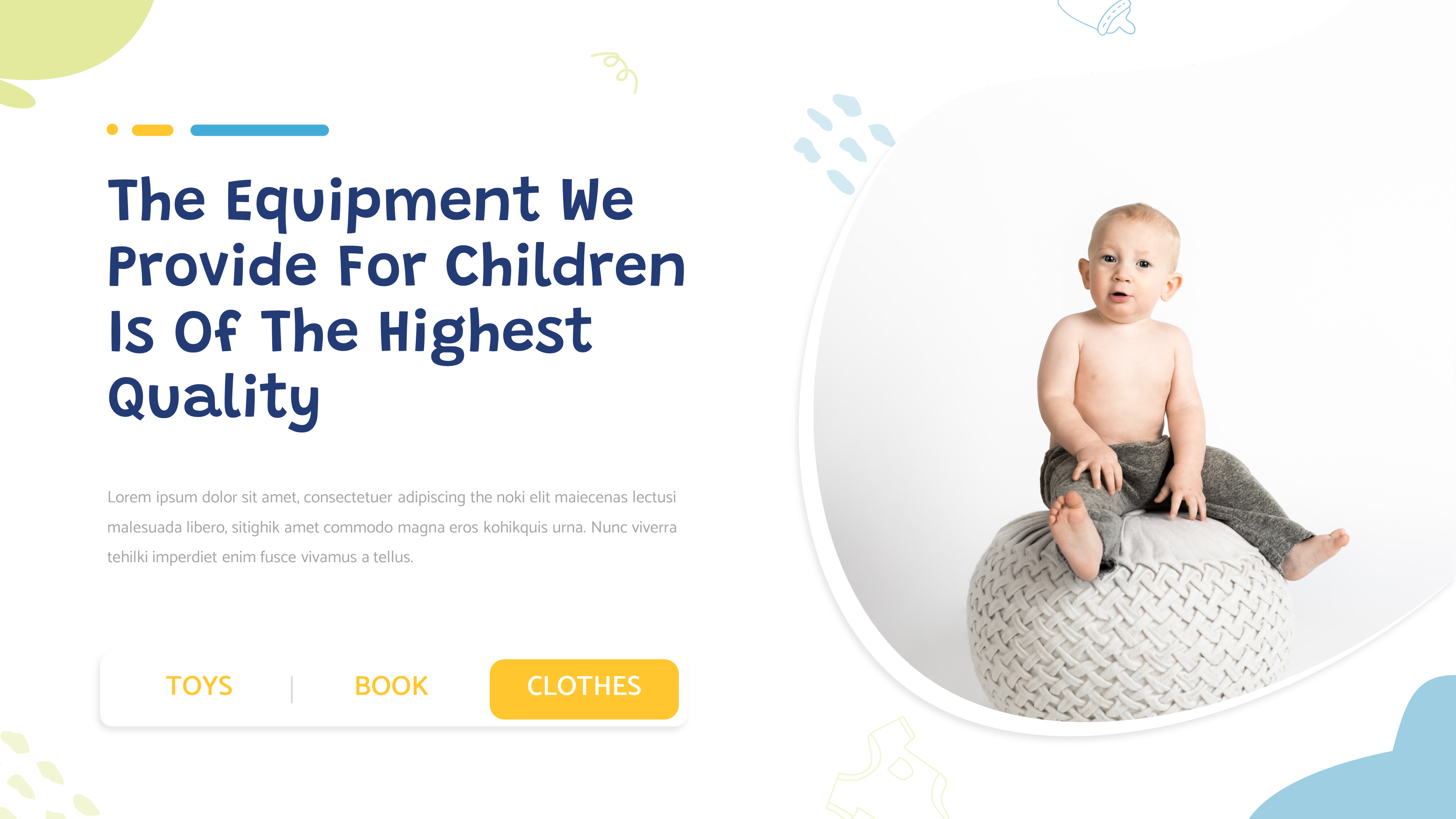 Childish - Kids and Baby PowerPoint Template, Presentation Templates