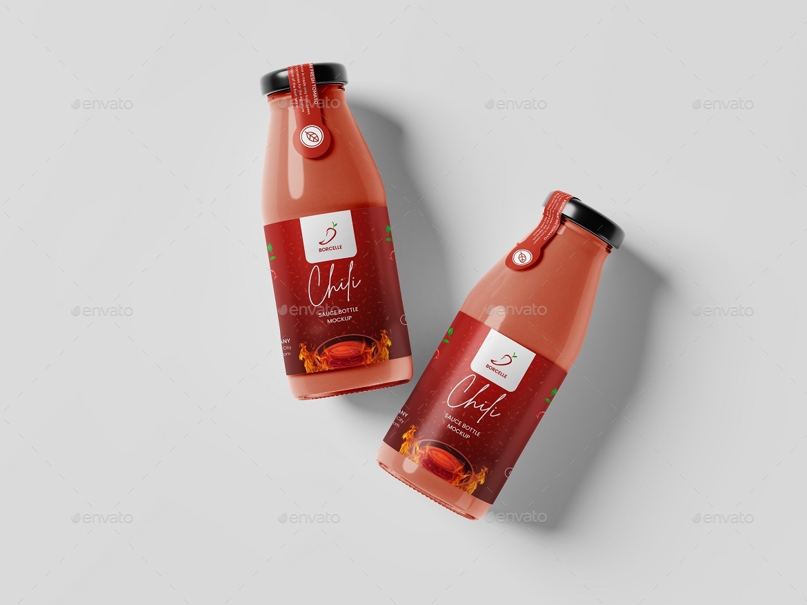 Sauce Bottle Mockup, Graphics | GraphicRiver
