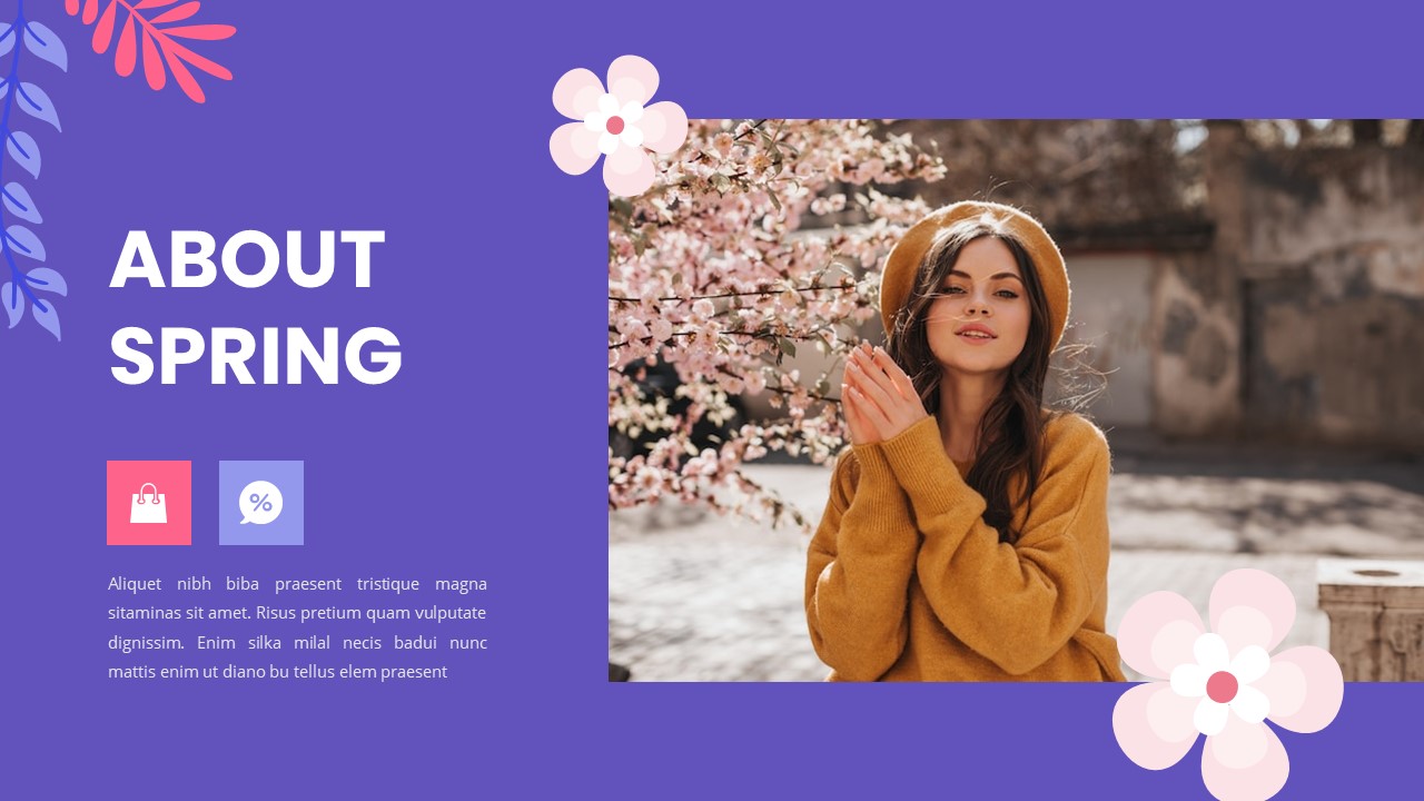 Spring Sale Pitch Deck PowerPoint Template, Presentation Templates