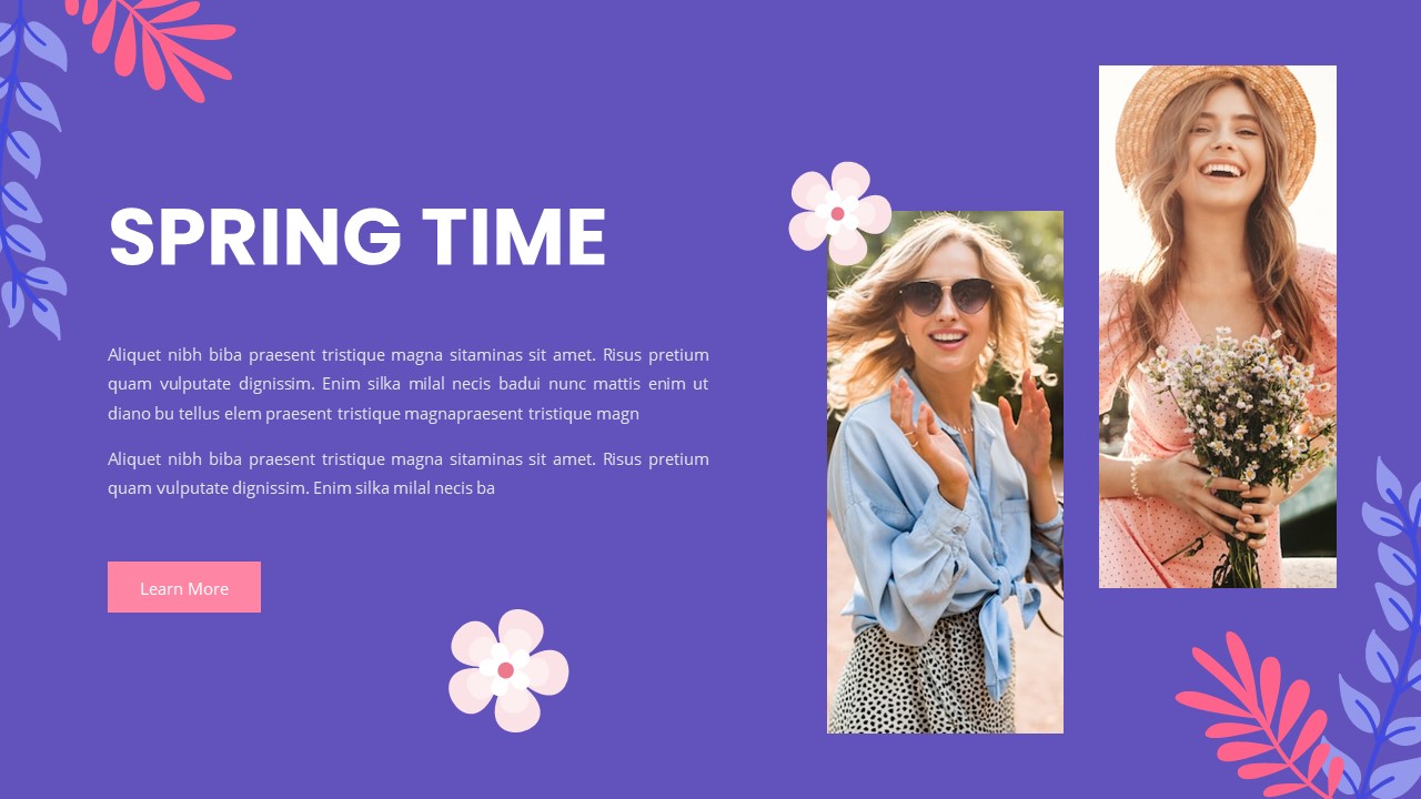 Spring Sale Pitch Deck PowerPoint Template, Presentation Templates