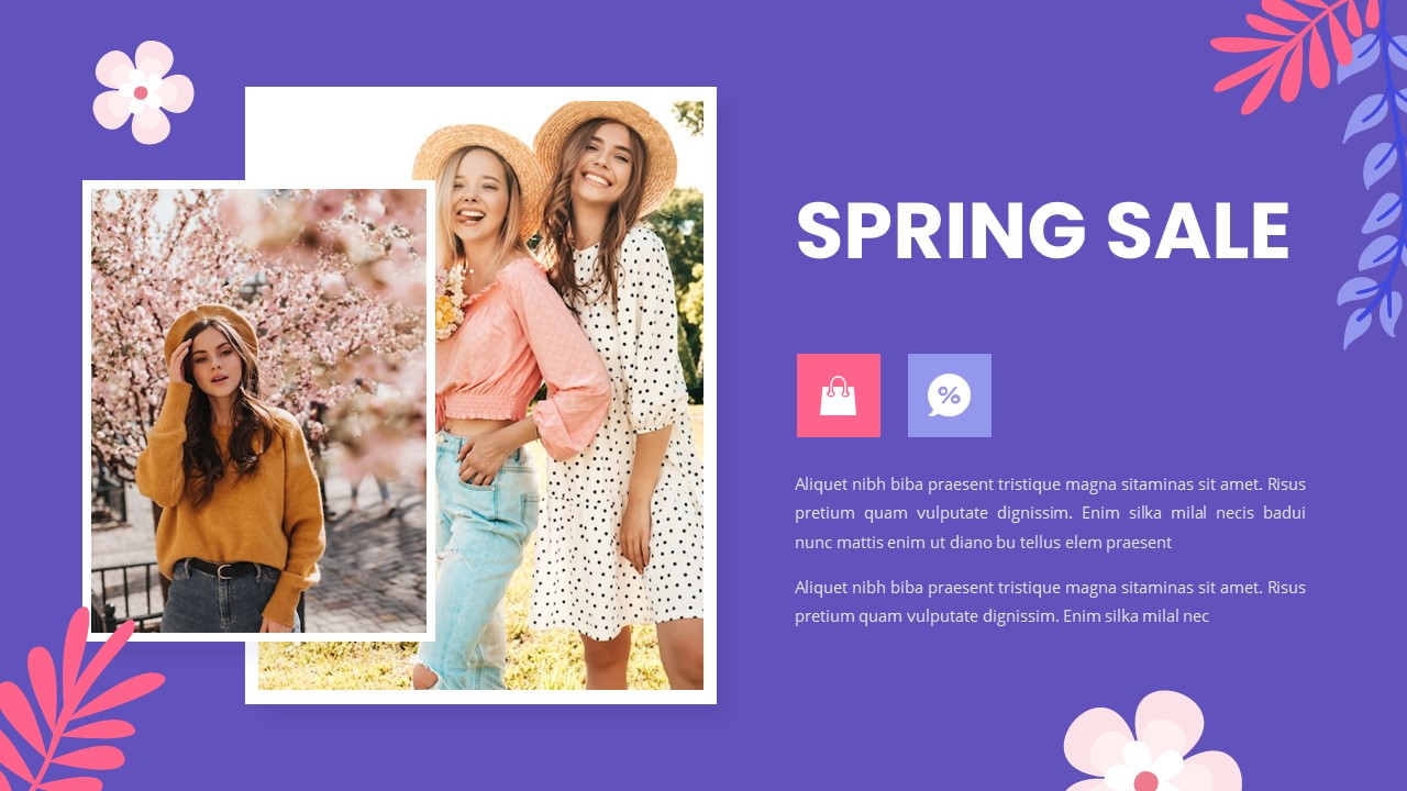 Spring Sale Pitch Deck PowerPoint Template, Presentation Templates