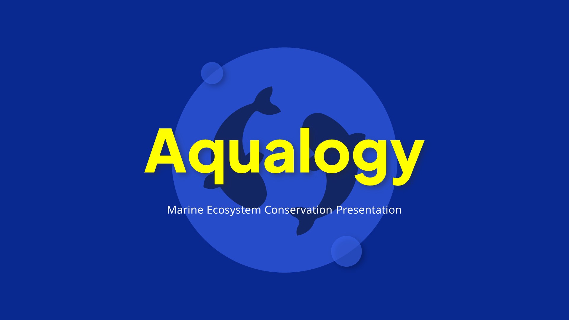 Aqualogy - Marine Ecosystem Conservation PowerPoint Template ...