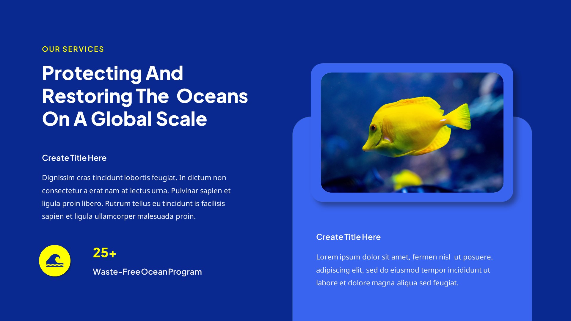 Aqualogy - Marine Ecosystem Conservation PowerPoint Template ...