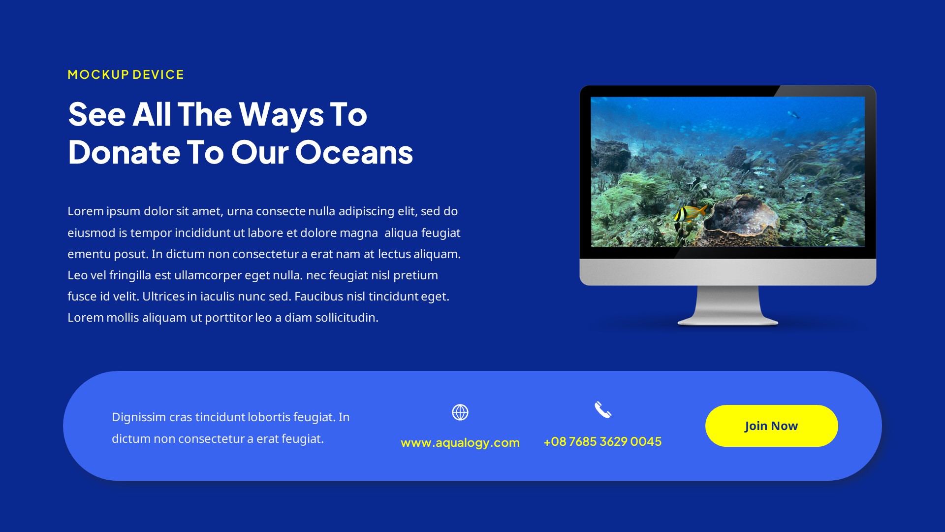 Aqualogy - Marine Ecosystem Conservation Google Slides Template ...