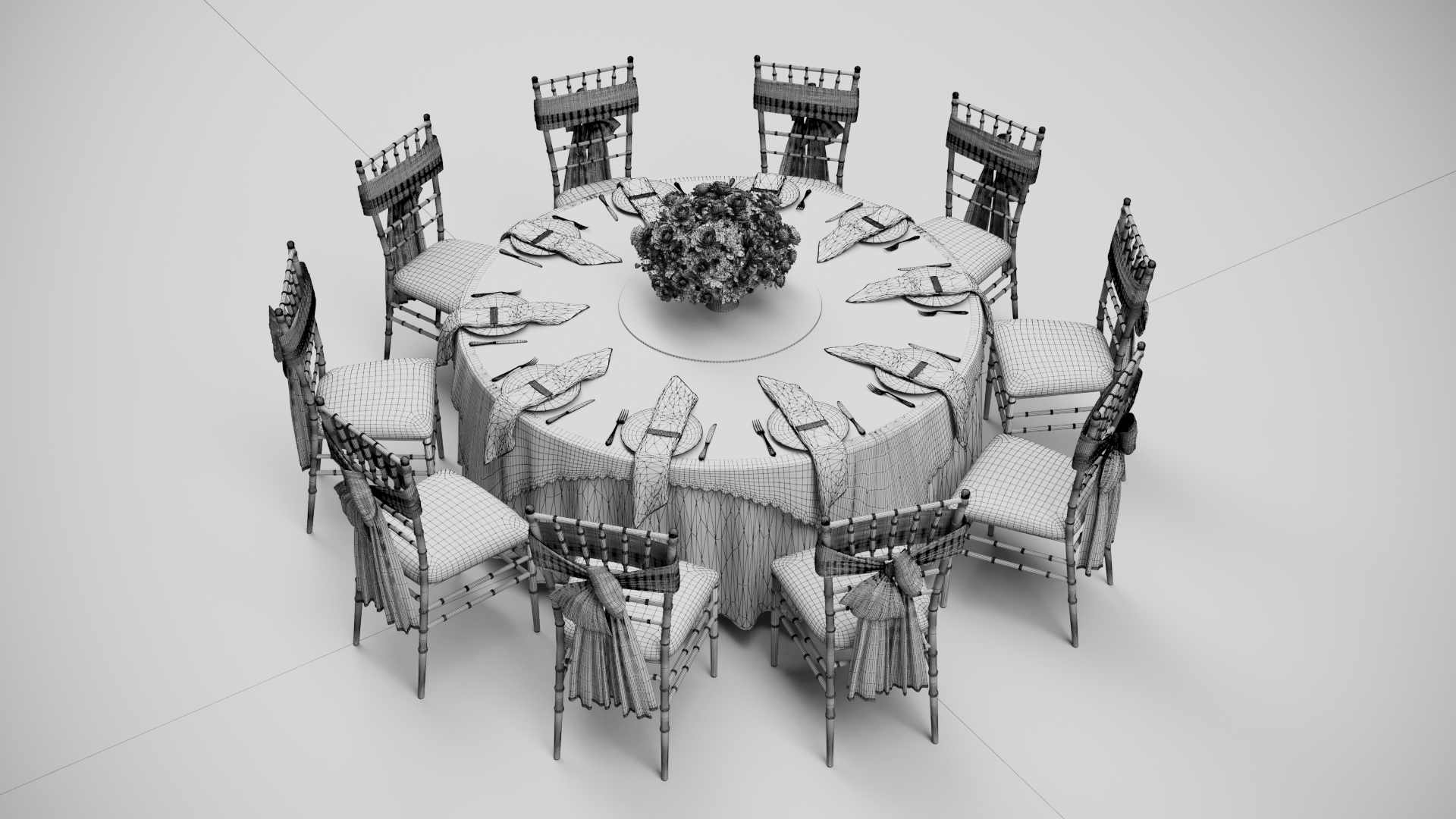 Wedding Dinner Table by p3rless | 3DOcean