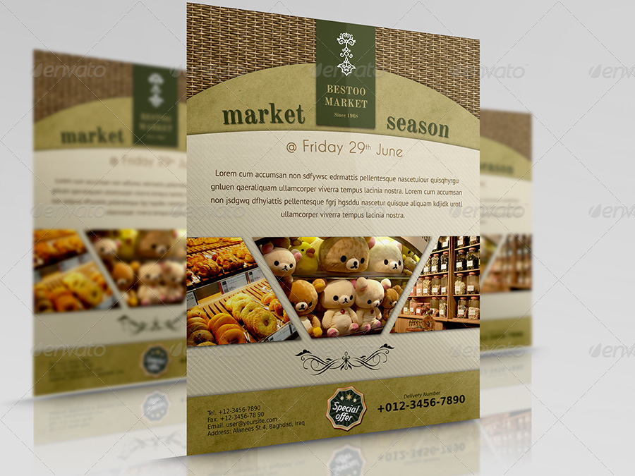 Shop - Market Flyer, Print Templates | GraphicRiver