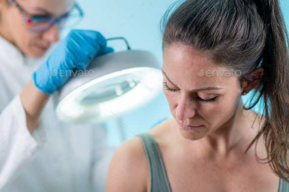 Dermatology skin examination Stock Photo by microgen | PhotoDune