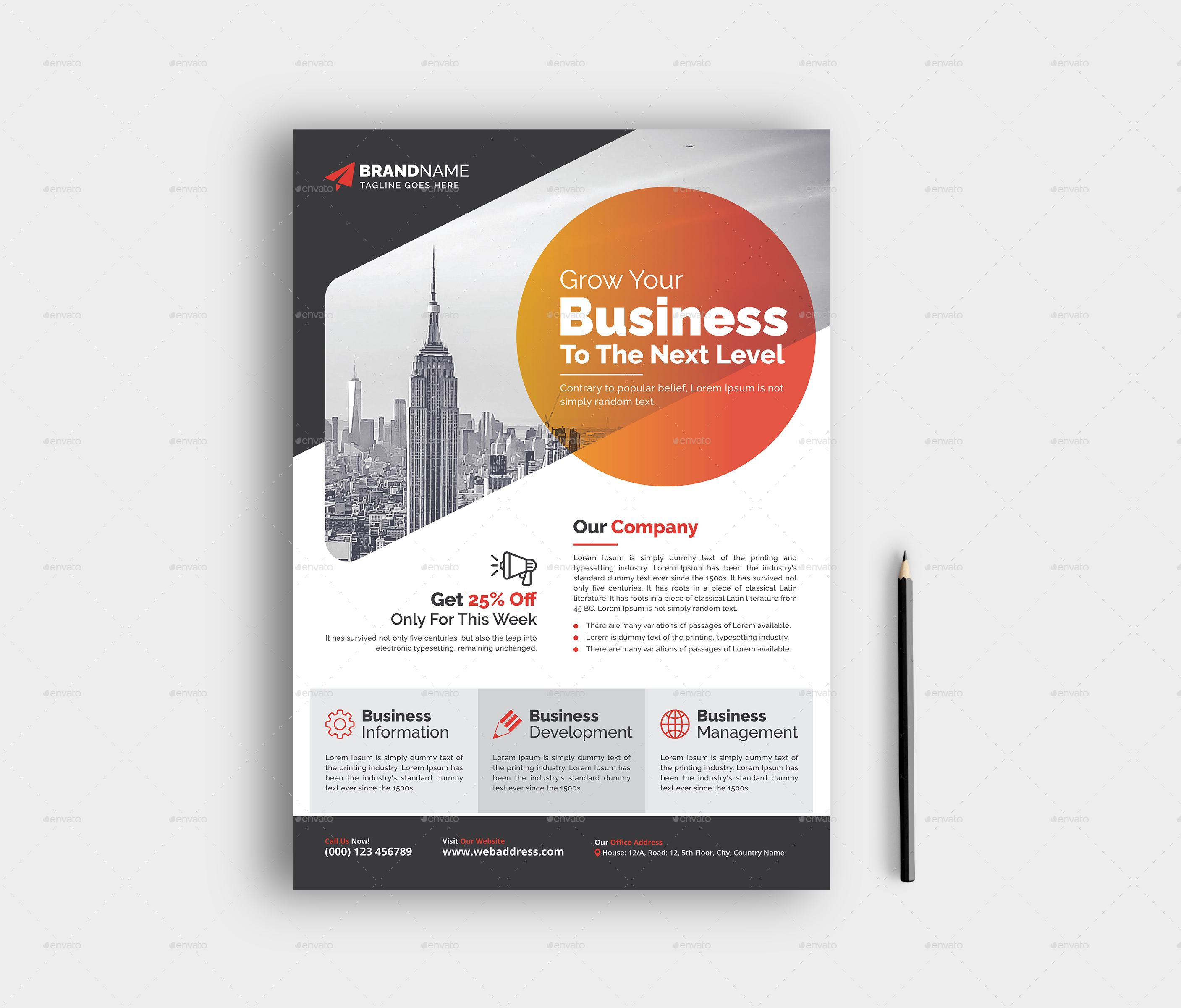 Corporate Flyer & Roll Up Banner Bundle, Print Templates | GraphicRiver