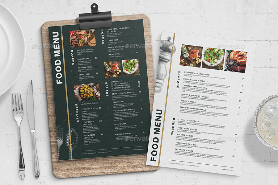 Modern Menu Template, Print Templates | GraphicRiver
