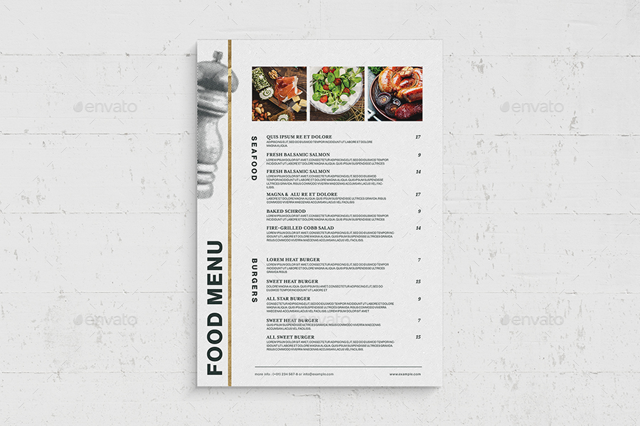 Modern Menu Template, Print Templates | GraphicRiver