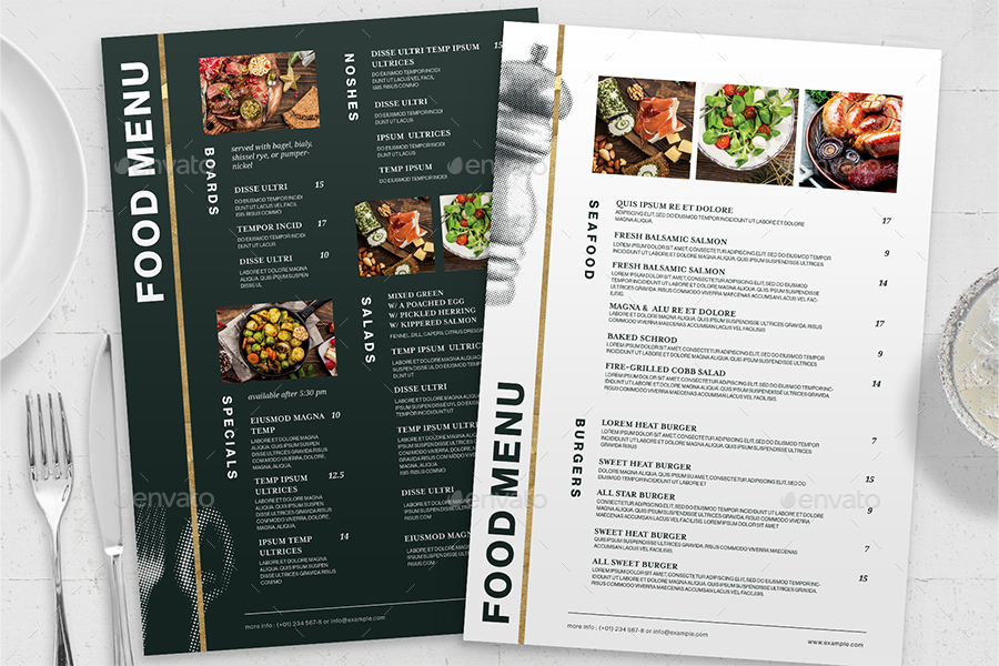 Modern Menu Template, Print Templates | GraphicRiver