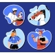 Different Jobs Stickers Set Concept, Vectors | GraphicRiver