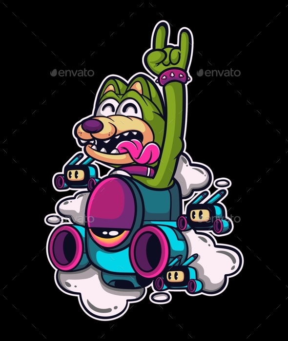 On the Way Cartoon, Graphics | GraphicRiver