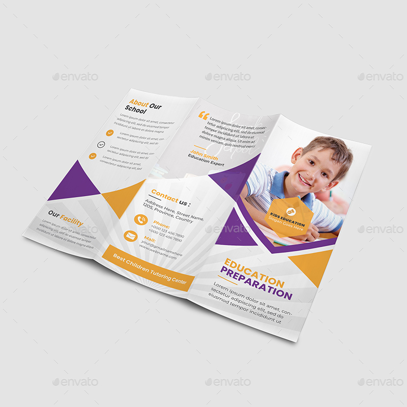 Education Trifold Brochure, Print Templates | GraphicRiver