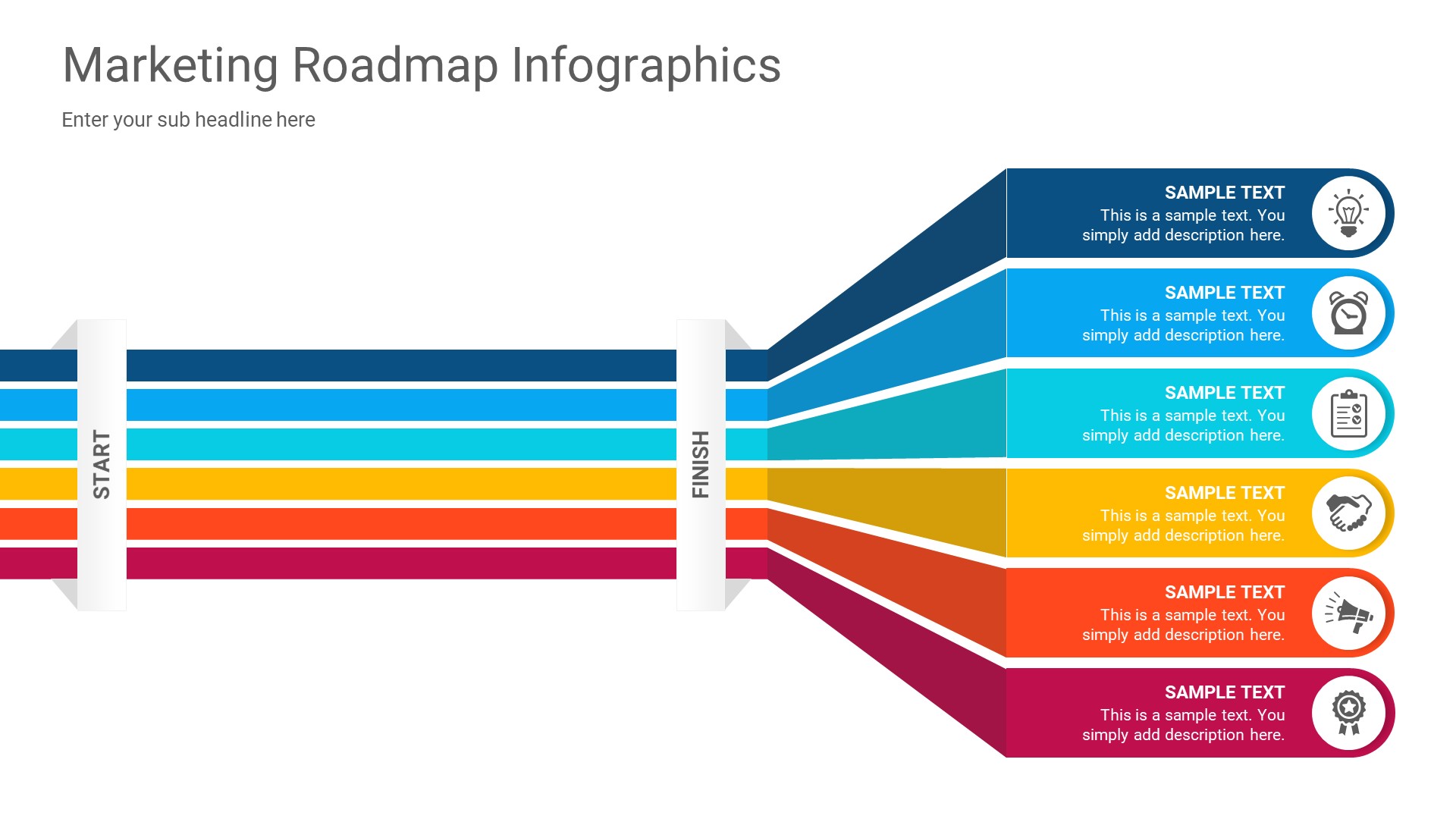 Marketing roadmap PowerPoint infographics presentation, Presentation ...