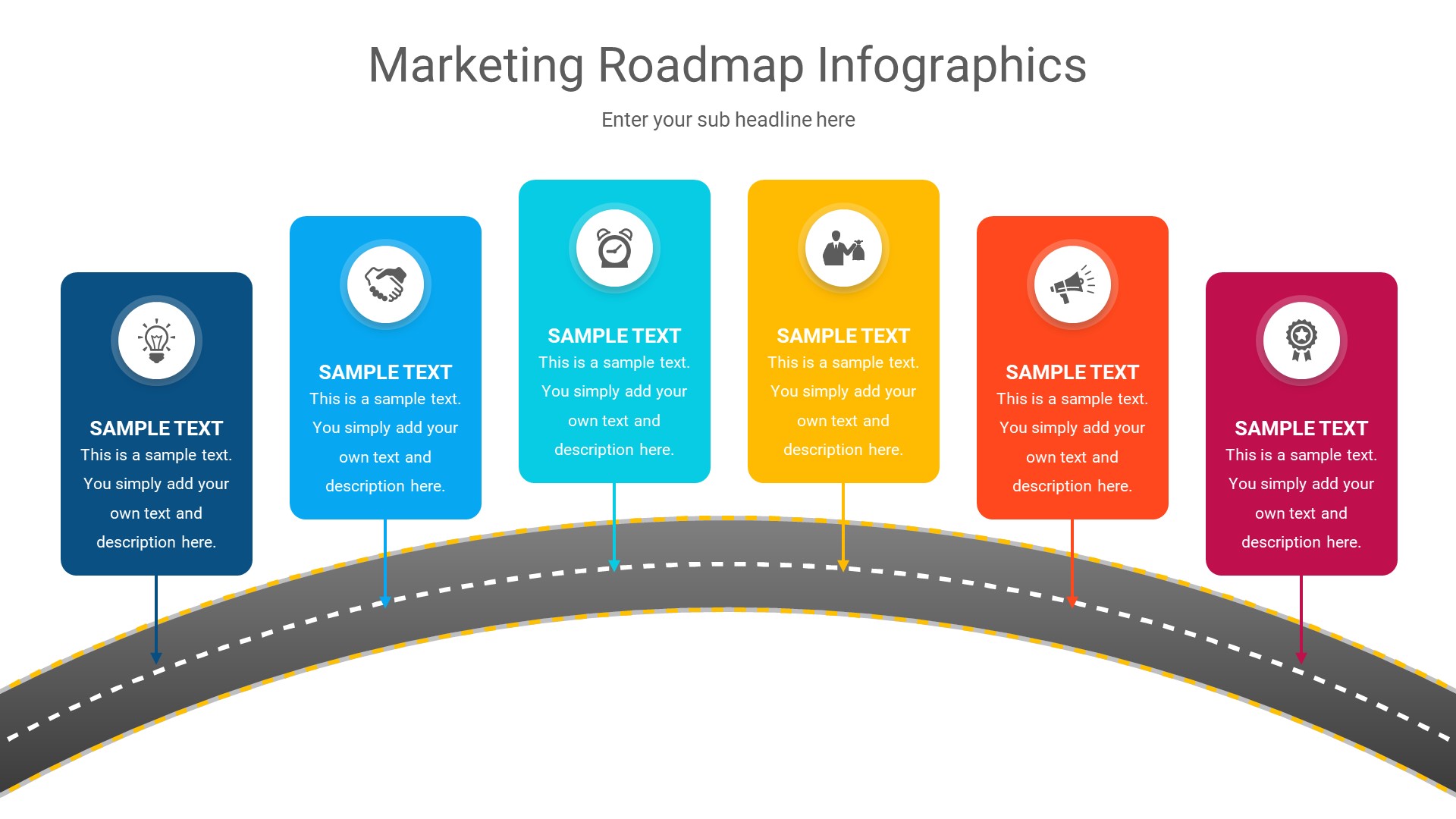 Marketing roadmap PowerPoint infographics presentation, Presentation ...