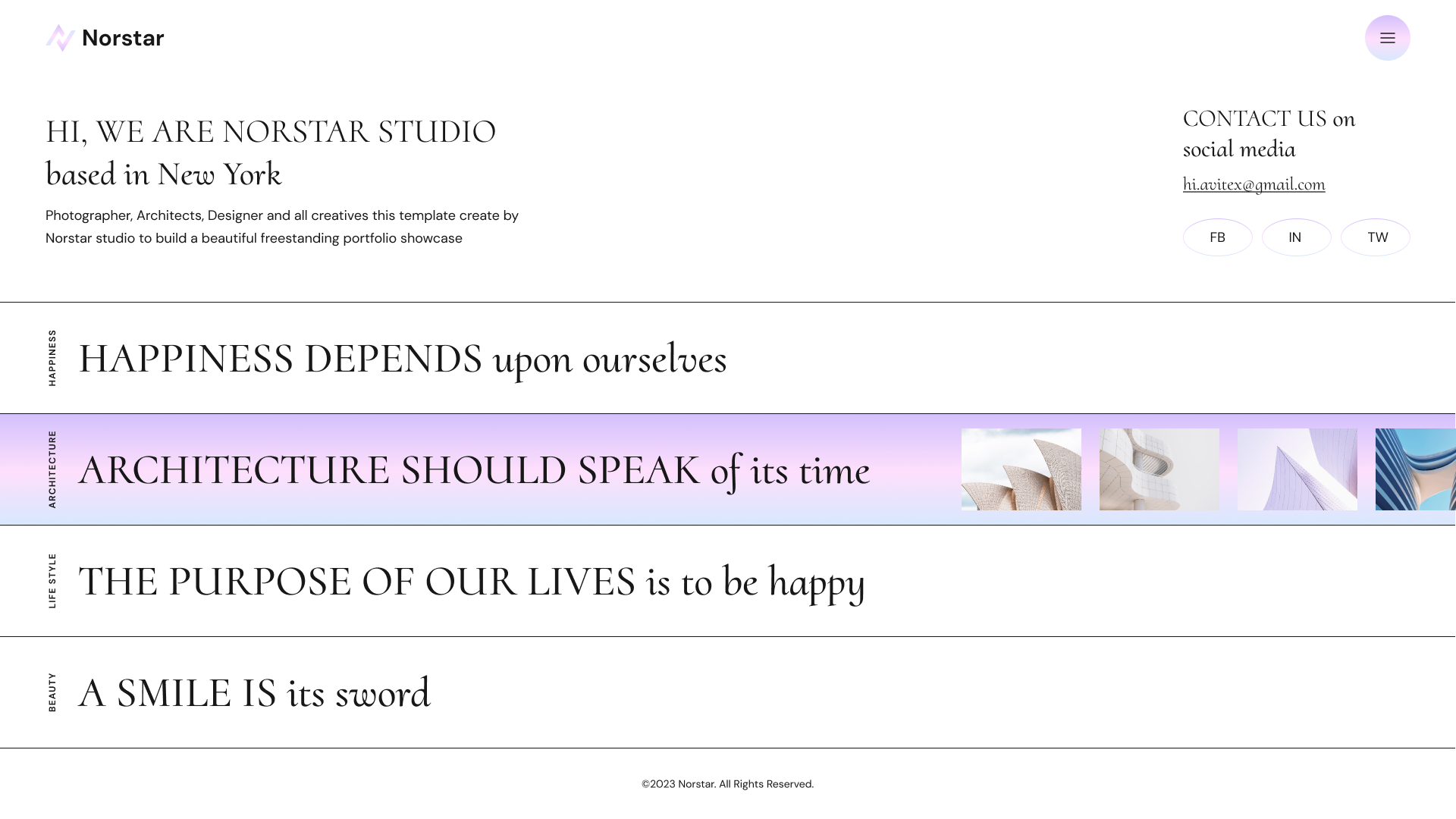 Norstar | Personal Portfolio Figma Template by Avitex | ThemeForest