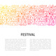 Circus Festival Line Template, Vectors | GraphicRiver