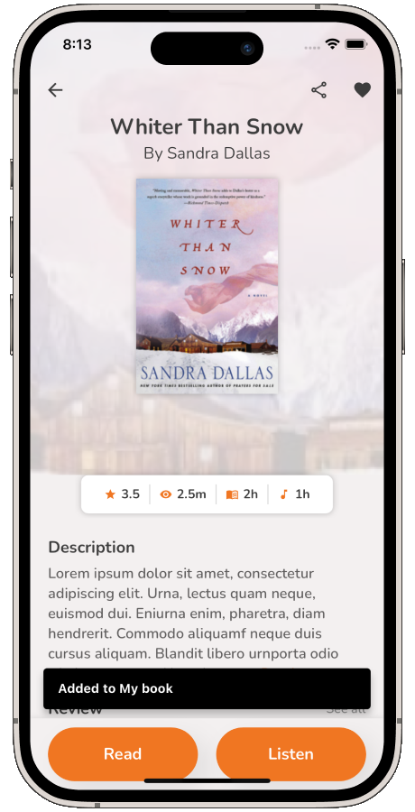 Ebooks Reader and Audiobooks Listen App template in Flutter | StoryTime ...