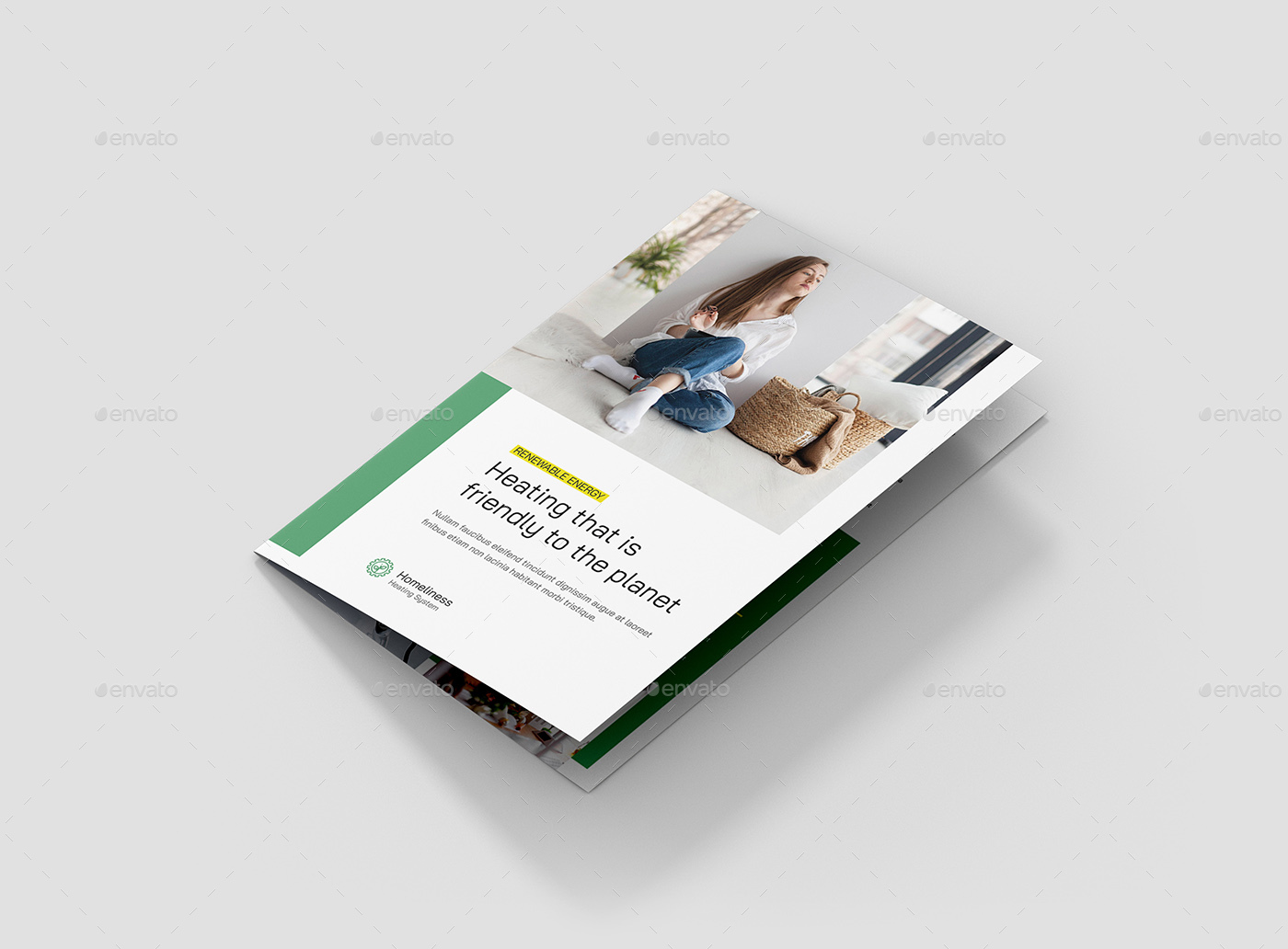 Heating System Brochure Bi-Fold Template, Print Templates | GraphicRiver