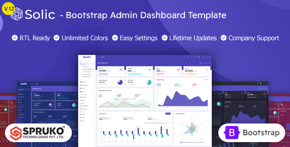 Solic – Bootstrap Admin Dashboard HTML Template by SPRUKO | ThemeForest