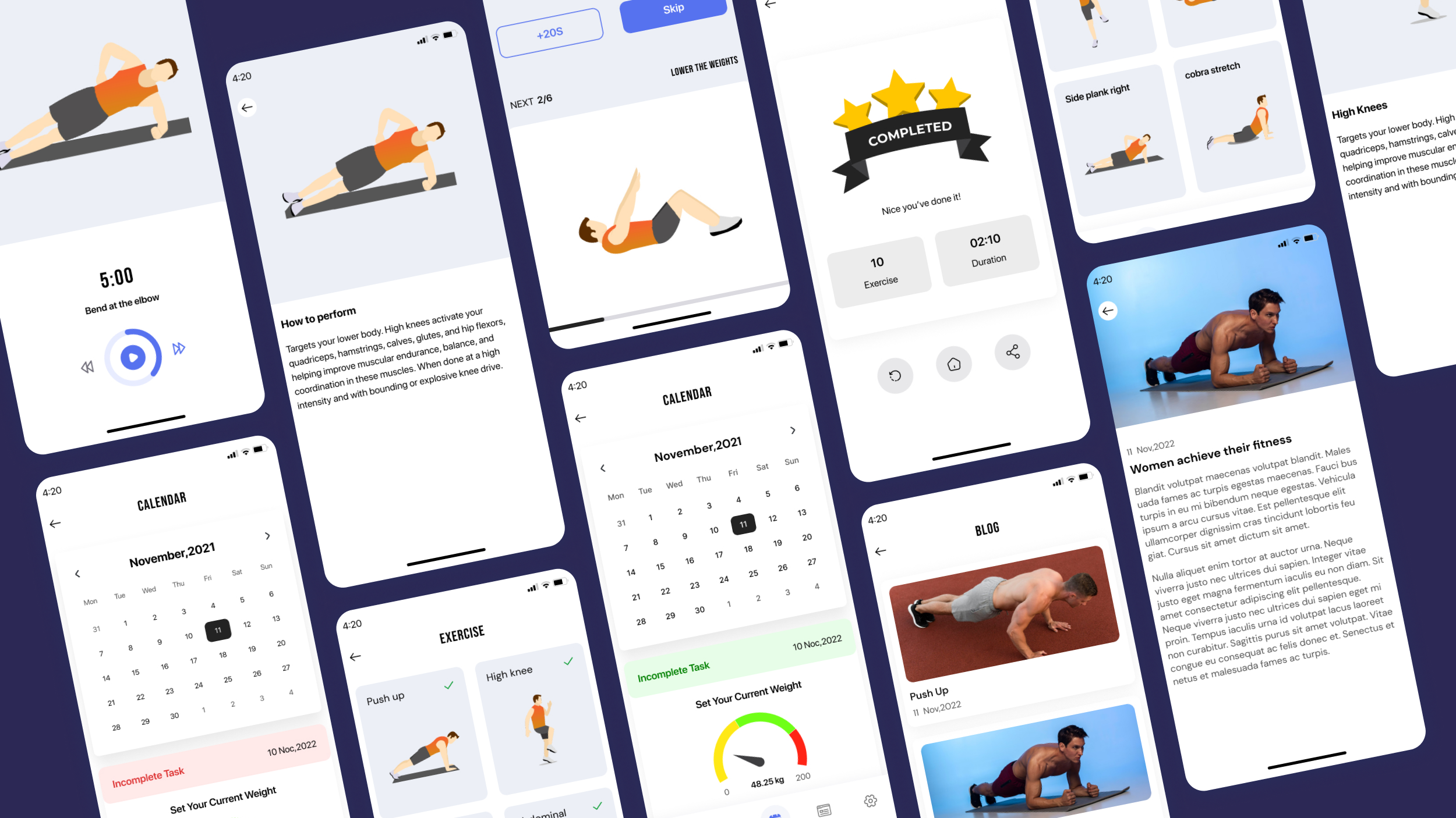 28-Day Home Ab Workout Challenge in Flutter Full app with admob ads ...