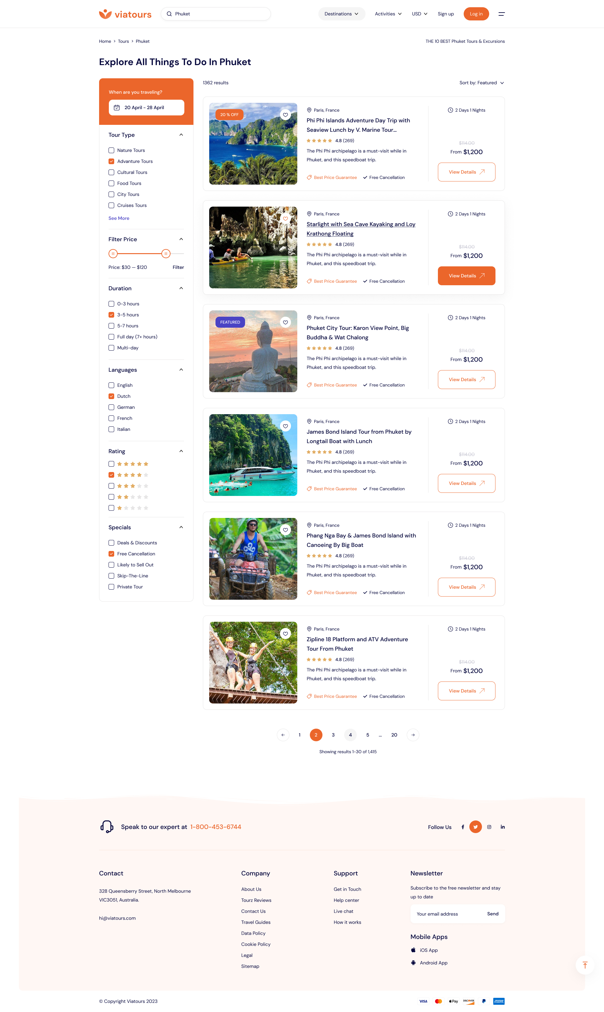 ViaTours - Travel & Tour Agency Figma Template by CreativeLayers | ThemeForest