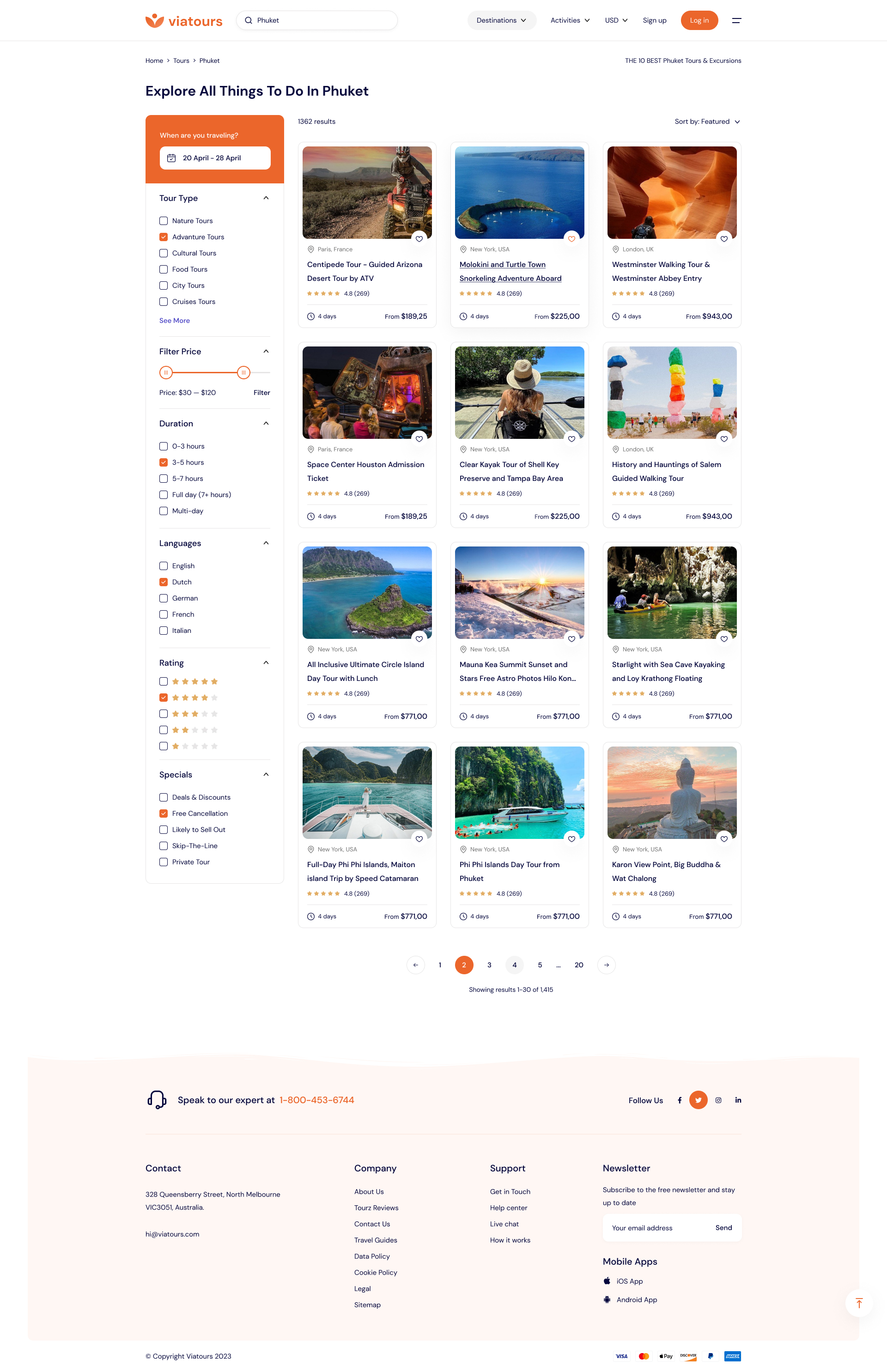 ViaTours - Travel & Tour Agency Figma Template by CreativeLayers | ThemeForest