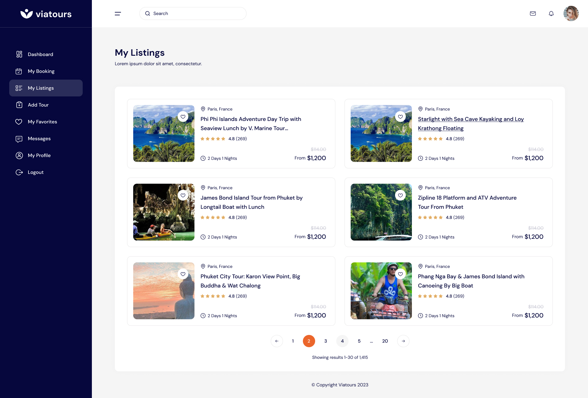 ViaTours - Travel & Tour Agency Figma Template by CreativeLayers ...