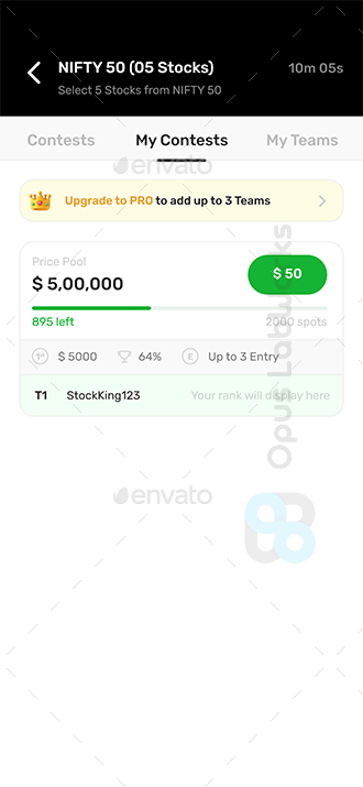 Stock Fantasy Gaming App |Stock Market Educational Game App UI ...