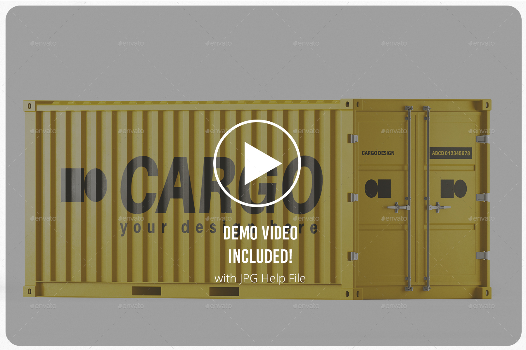 Shipping Cargo Container PSD Mockup Set, Graphics | GraphicRiver