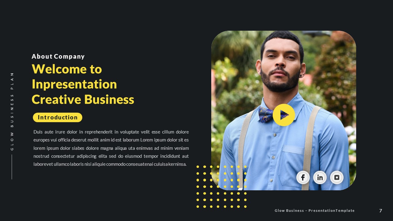 Glow Business Plan - Keynote Template, Presentation Templates ...