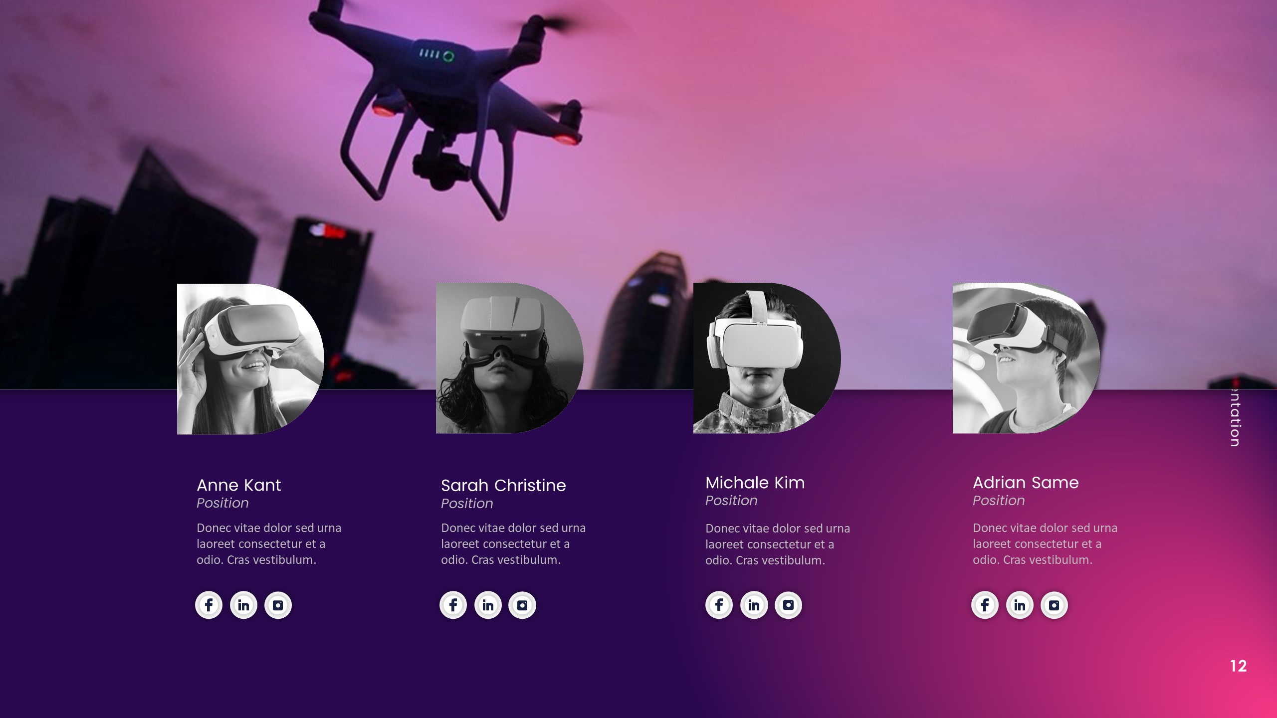 Metaverse Gold - Keynote Presentation Template, Presentation Templates