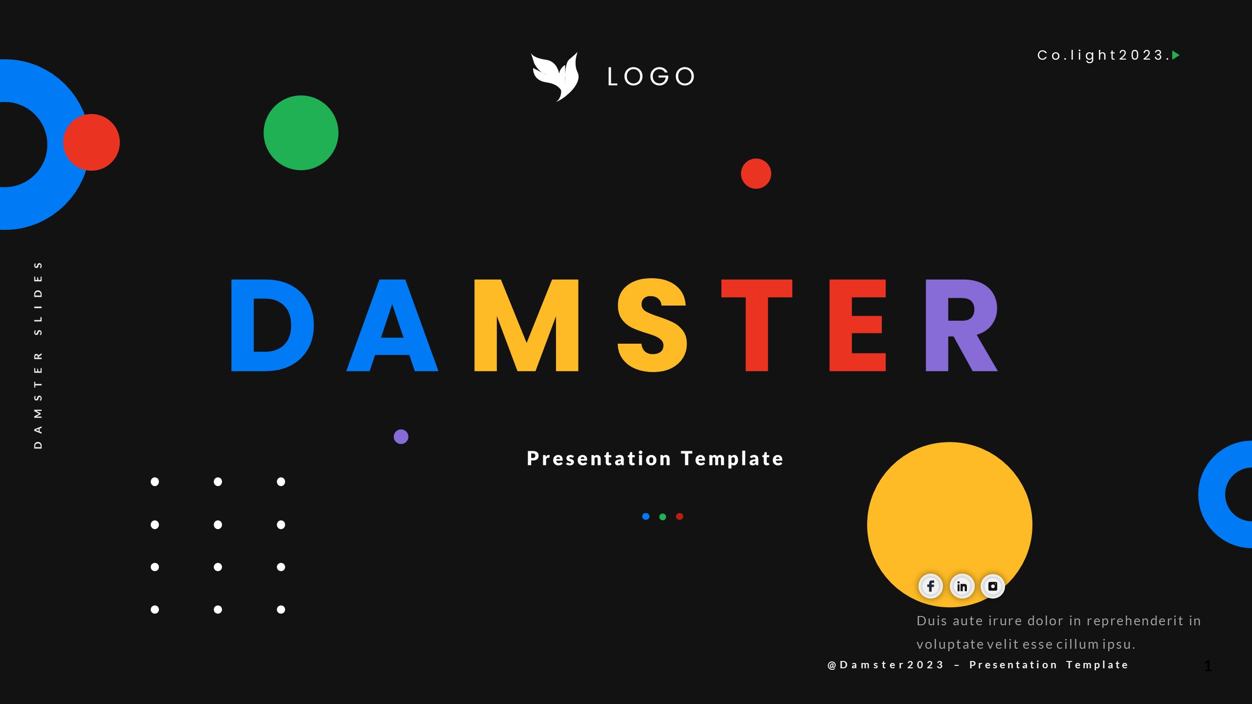 Damster Slides - Keynote Presentation Template, Presentation Templates