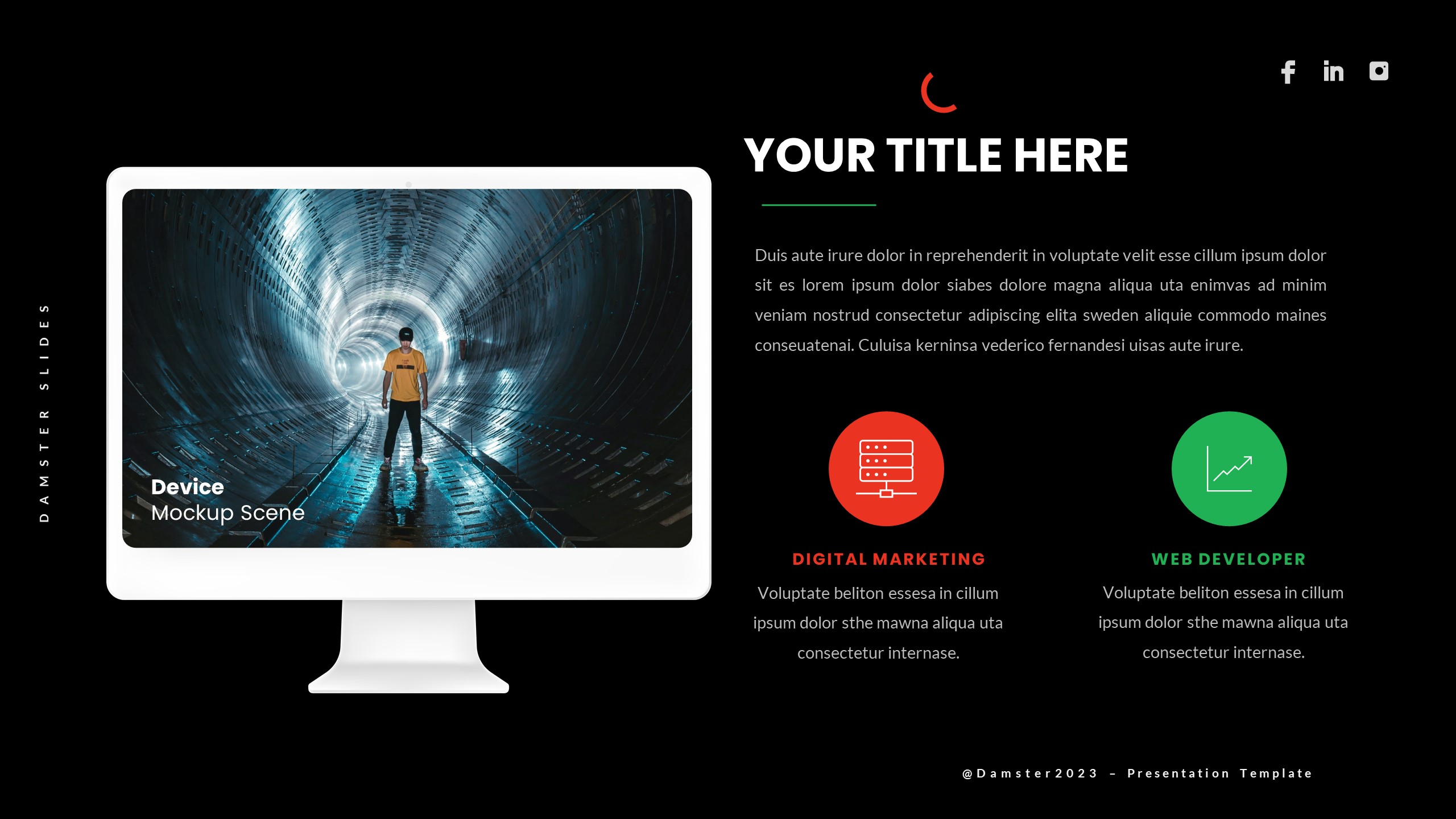 Damster Slides - Keynote Presentation Template, Presentation Templates