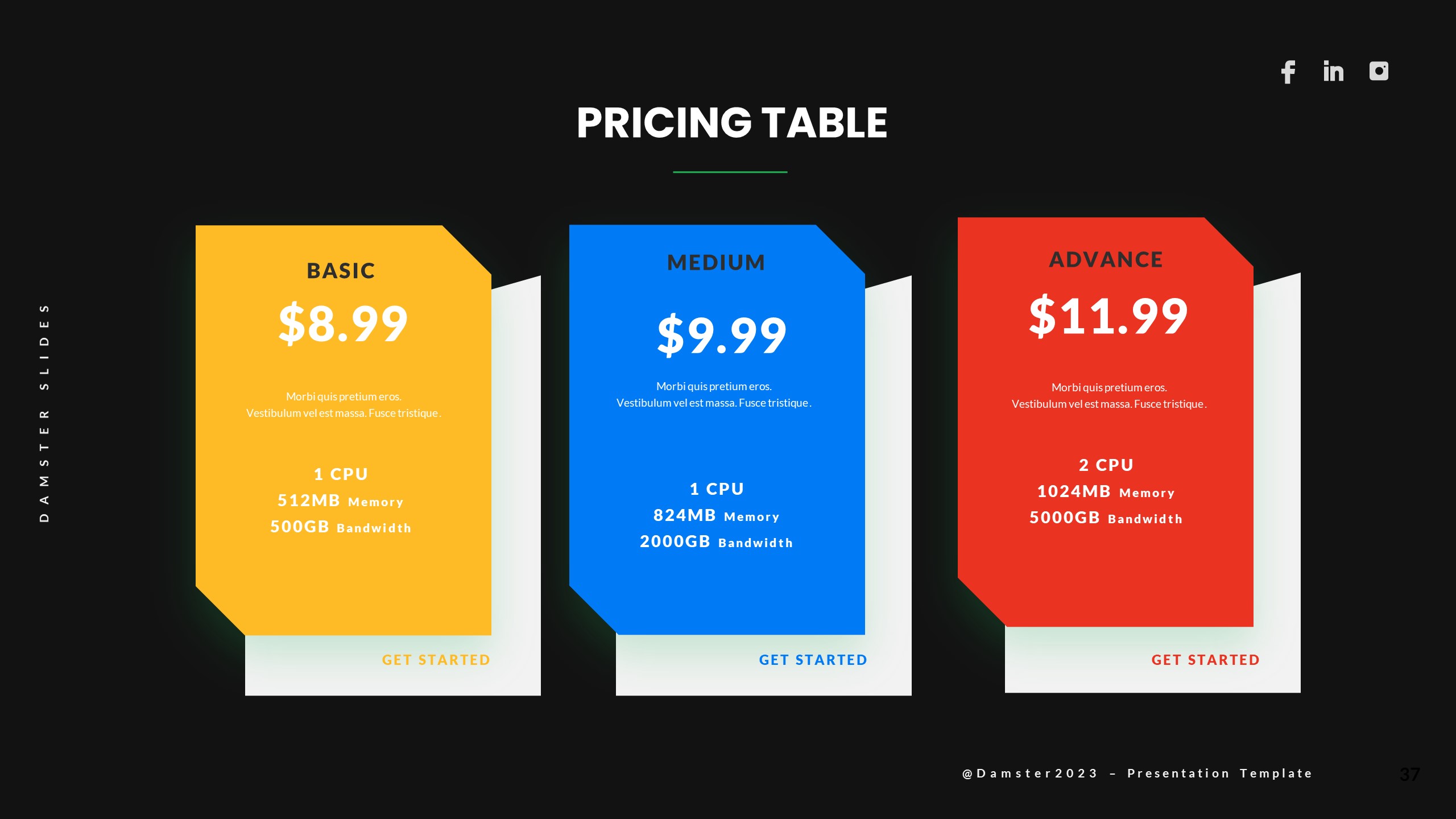 Damster Slides - Keynote Presentation Template, Presentation Templates