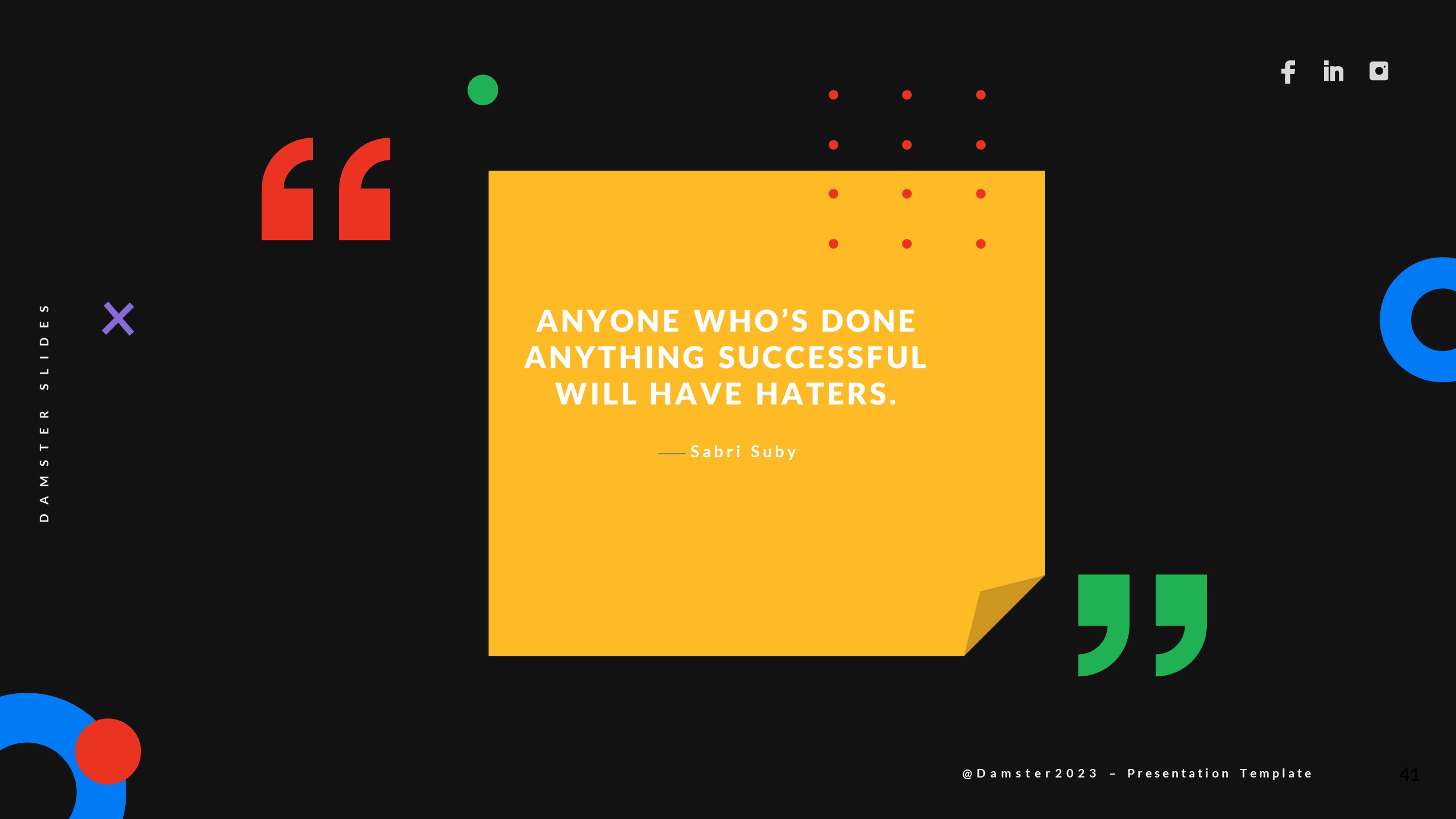 Damster Slides - Keynote Presentation Template, Presentation Templates