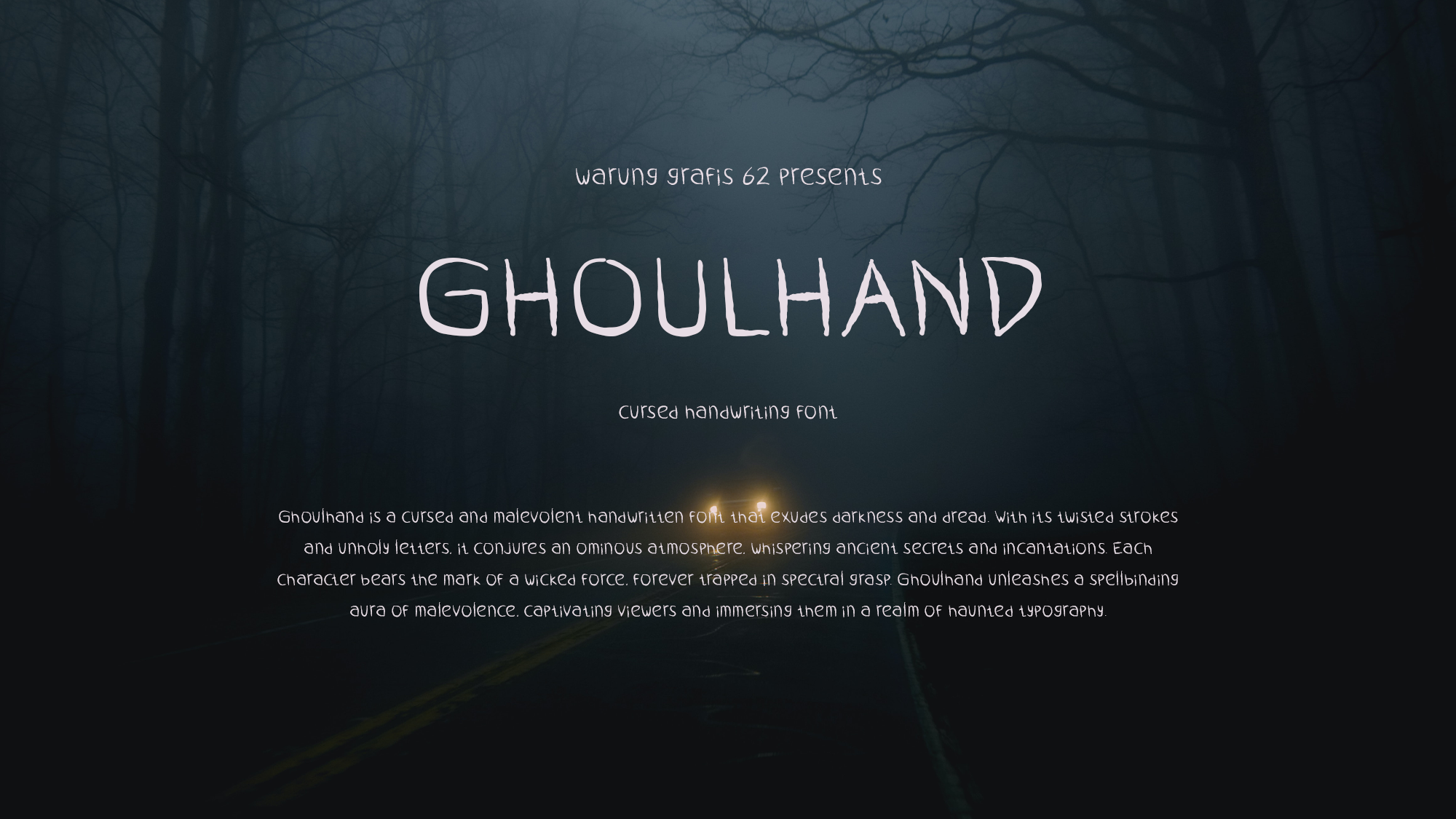 Ghoulhand Cursed Handwriting Font by warunggrafis62 | GraphicRiver