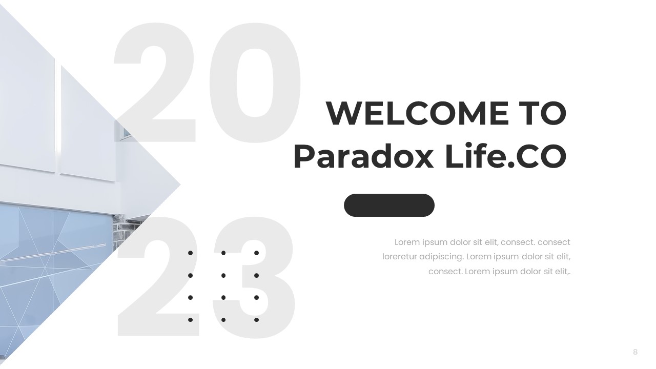 Paradox Life - Keynote Presentation Template, Presentation Templates